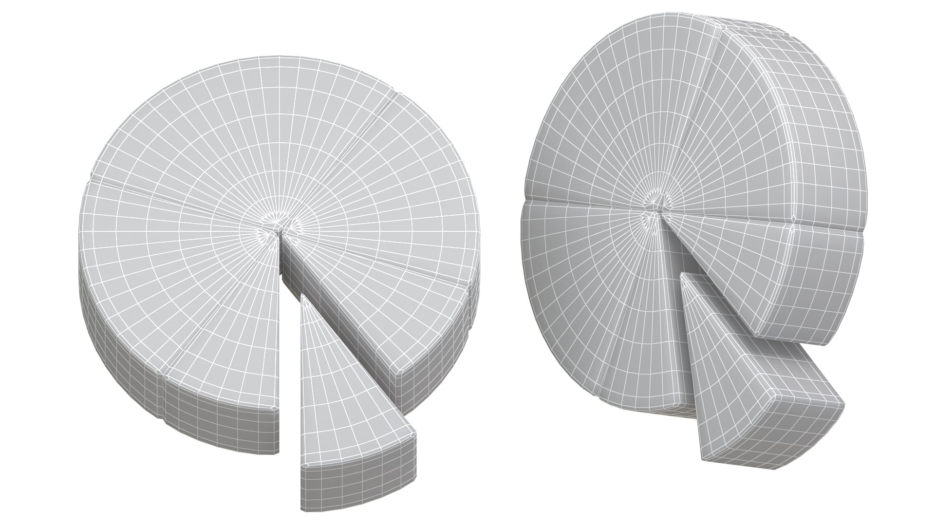 Pie Chart 3D - TurboSquid 1691587