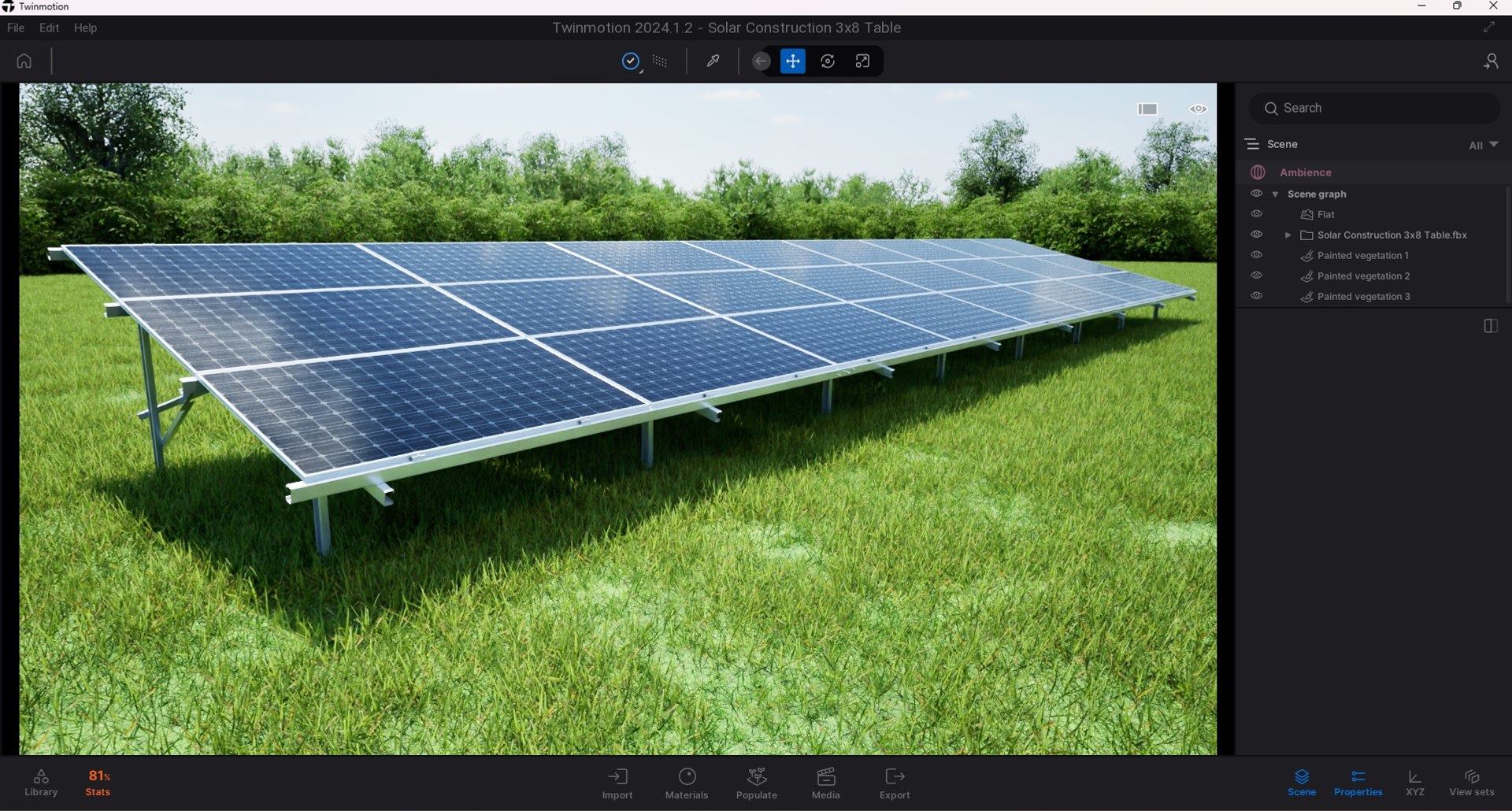 3D Twinmotion Solar Construction 3x8 Table - TurboSquid 2356578