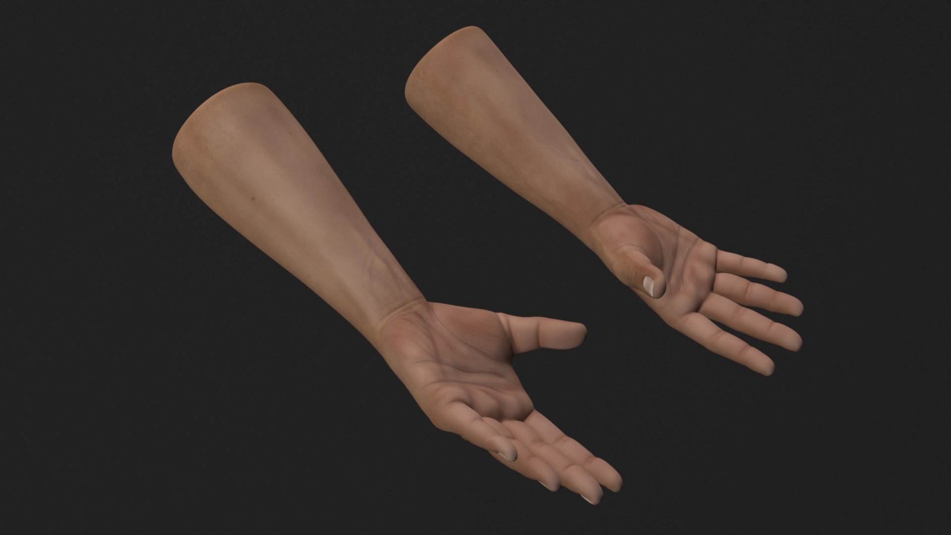 3D Man Hands Rigged - TurboSquid 2171889