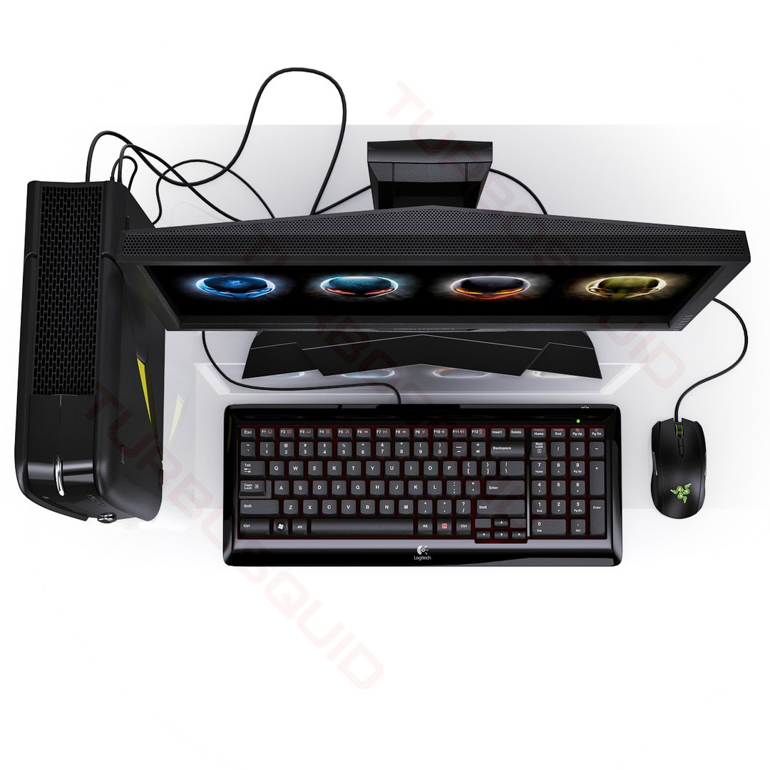 dell alienware gaming computer 3d max