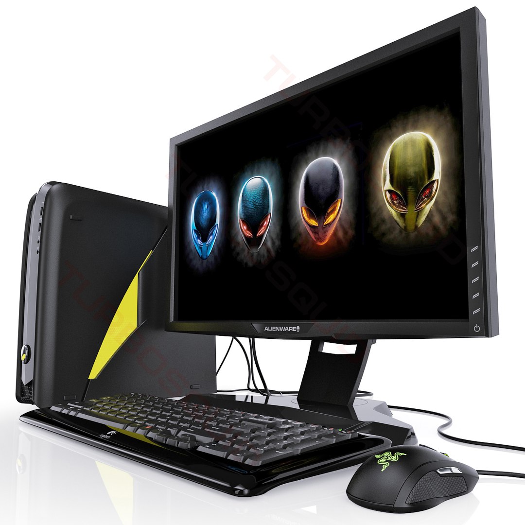dell alienware gaming computer 3d max