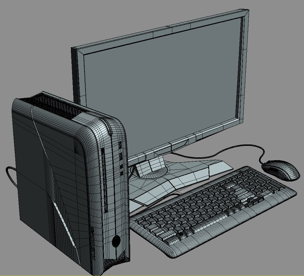 dell alienware gaming computer 3d max