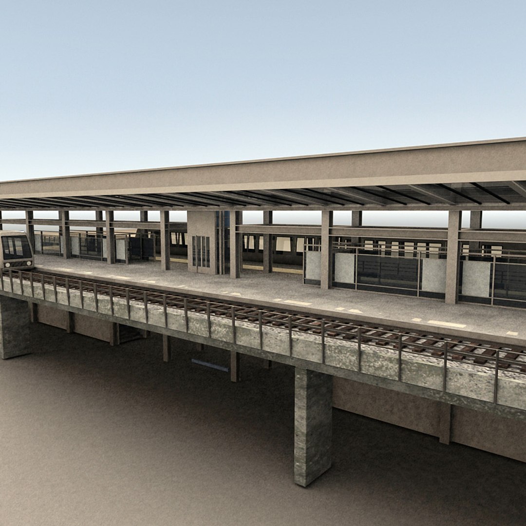 metro station 3d model