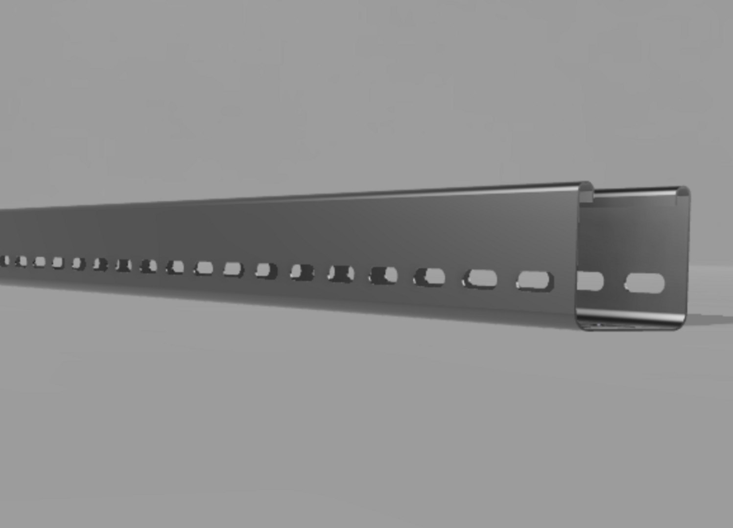 3D Cable Tray 50mm X 3000mm Model - TurboSquid 2019237