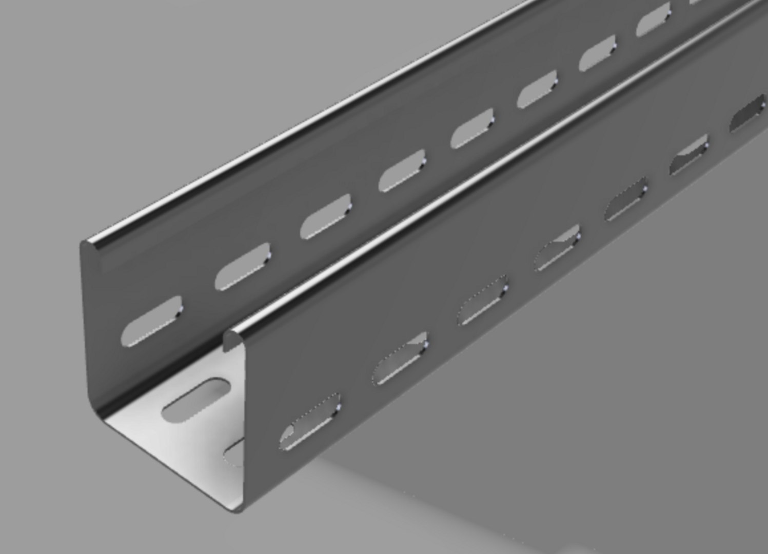 3D Cable Tray 50mm X 3000mm Model - TurboSquid 2019237