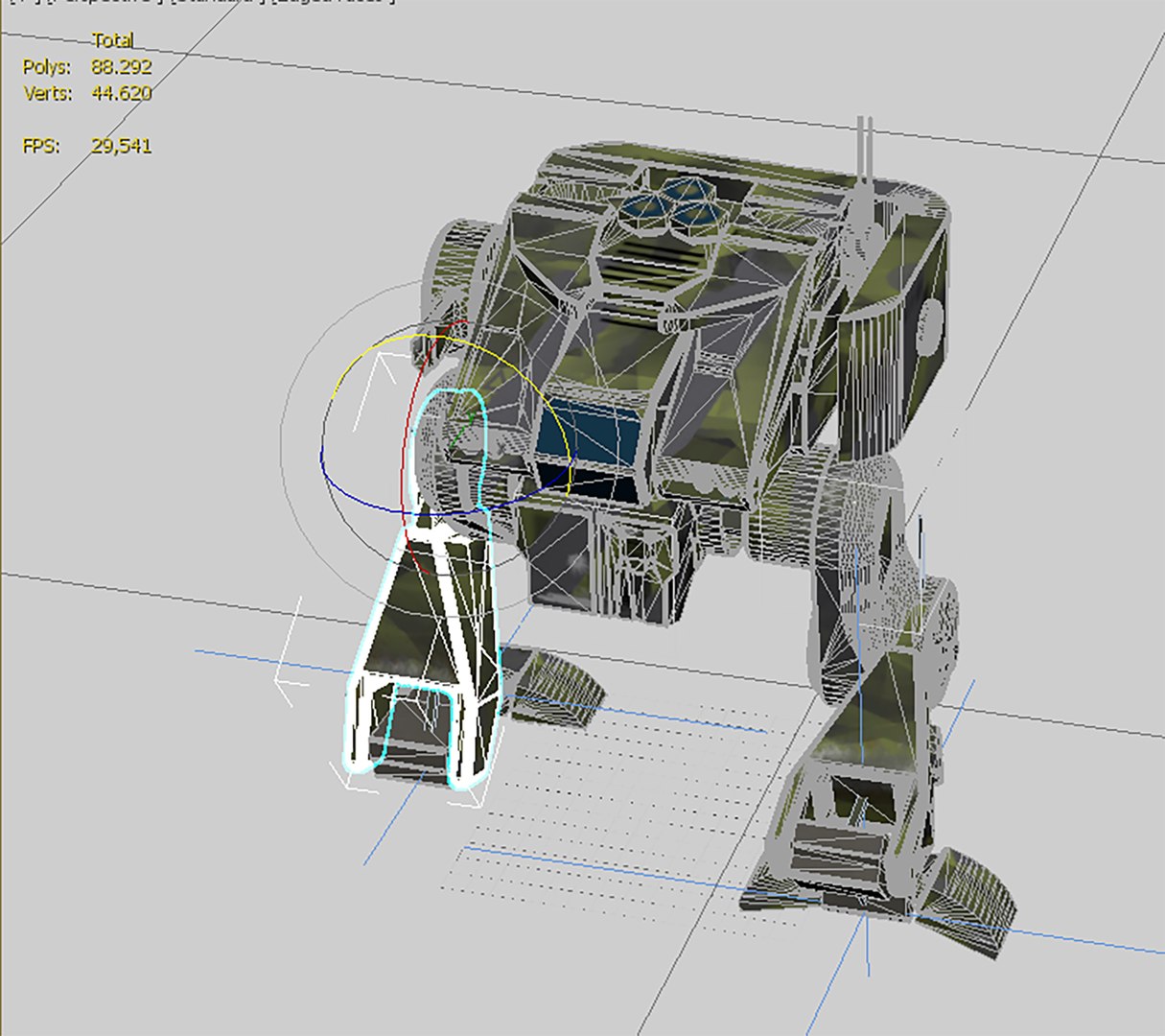 3D Exploration Military Mech - TurboSquid 1946451