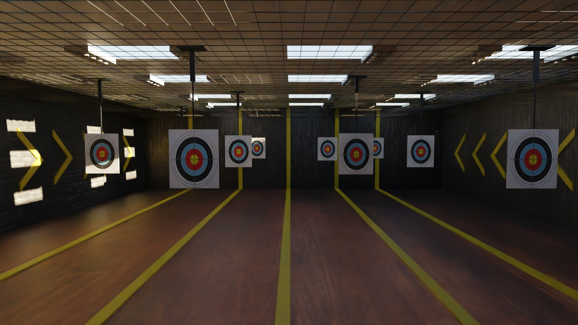 modelo 3d Interiores del campo de tiro - TurboSquid 2179642