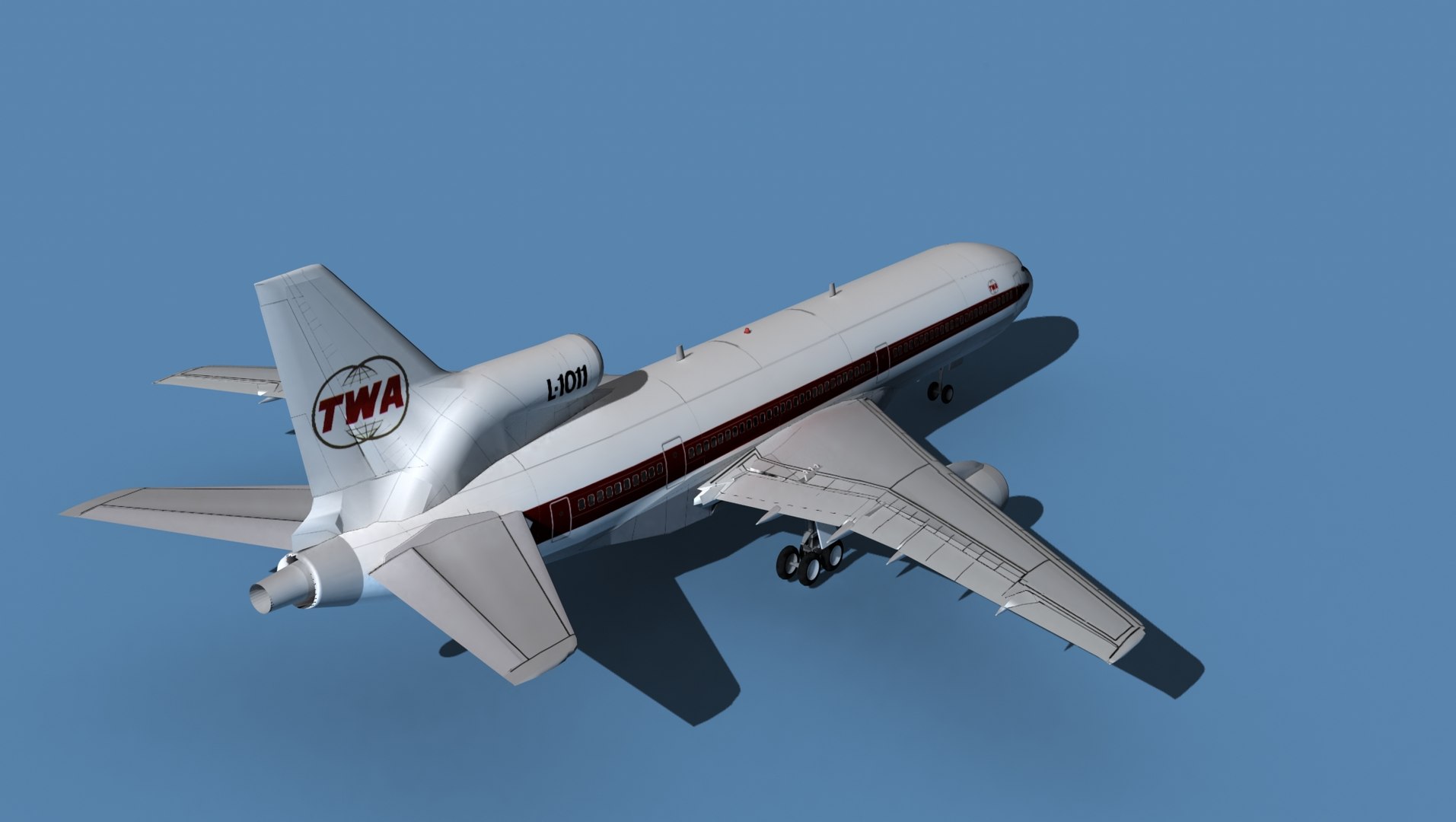 3D Lockheed L-1011-50 Trans World 1 Model - TurboSquid 1921639