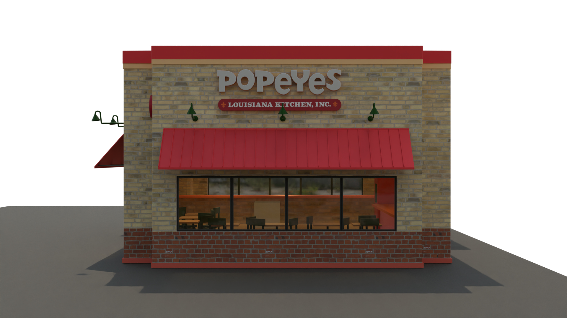 3D Popeyes Building - TurboSquid 1744440