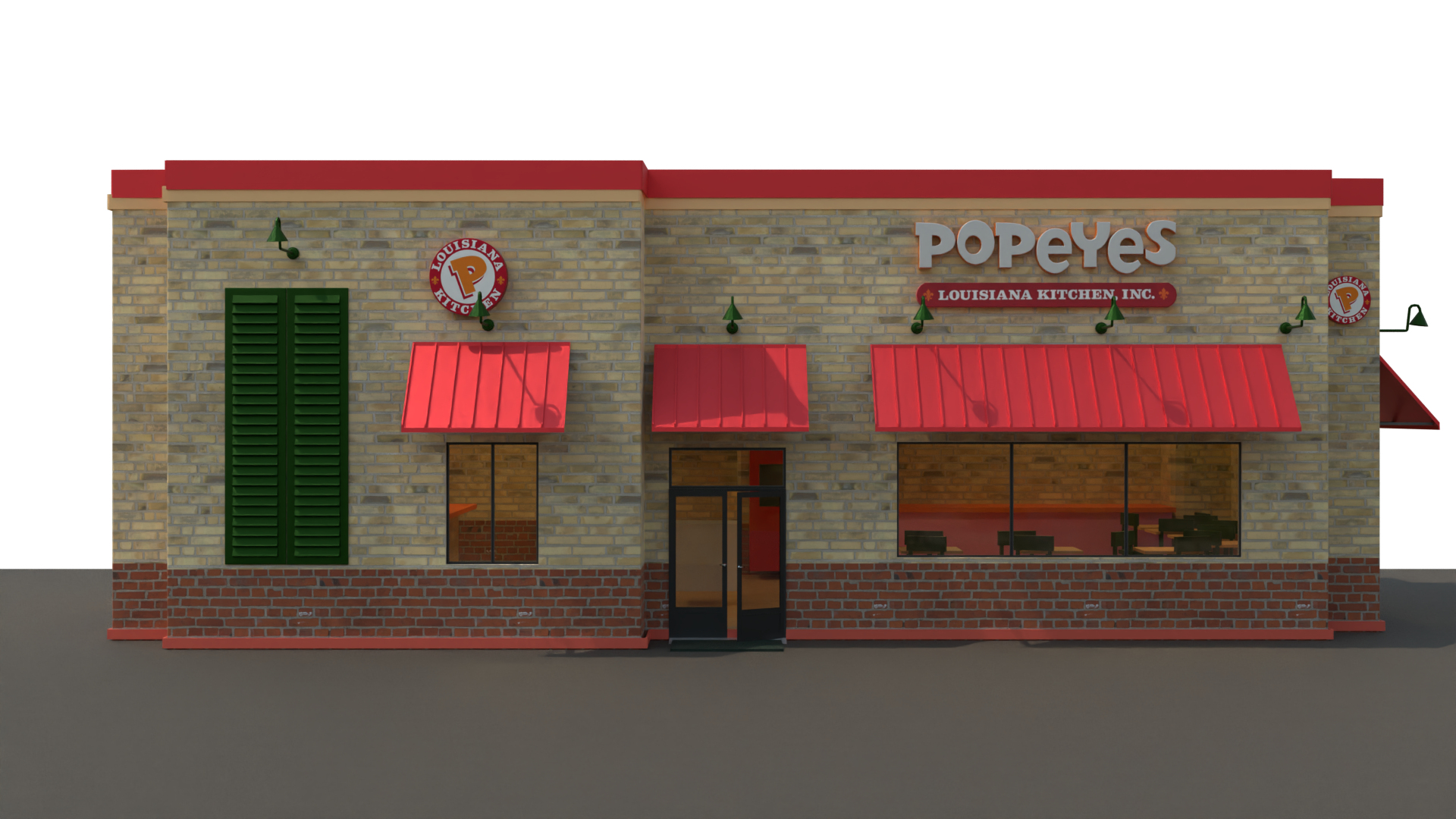 3D Popeyes Building - TurboSquid 1744440