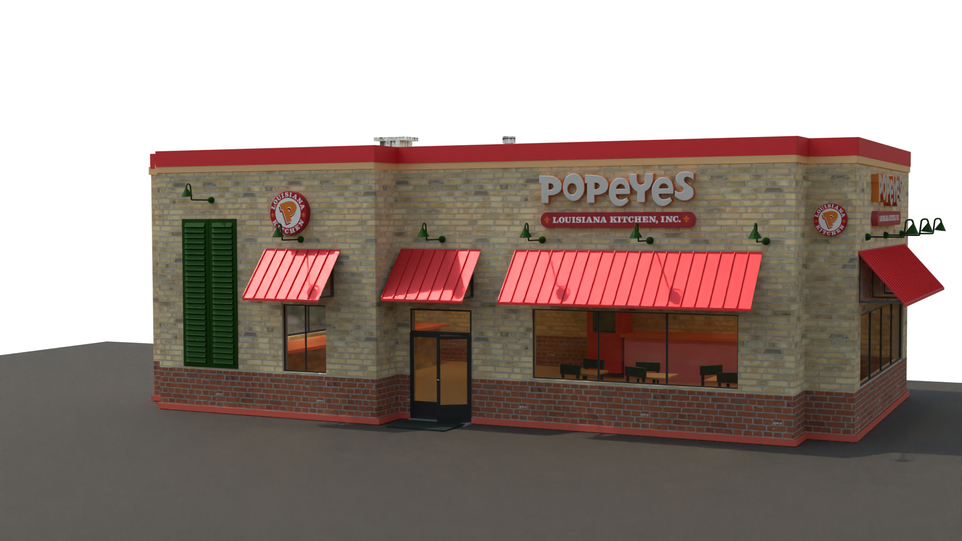 3D Popeyes Building - TurboSquid 1744440