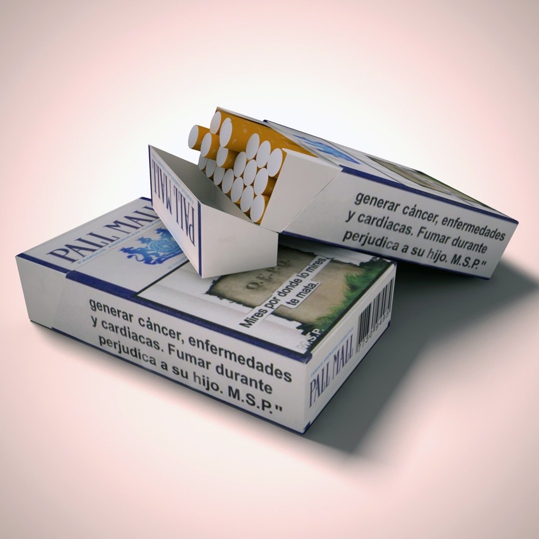 3d Pall Mall Pack Cigarettes