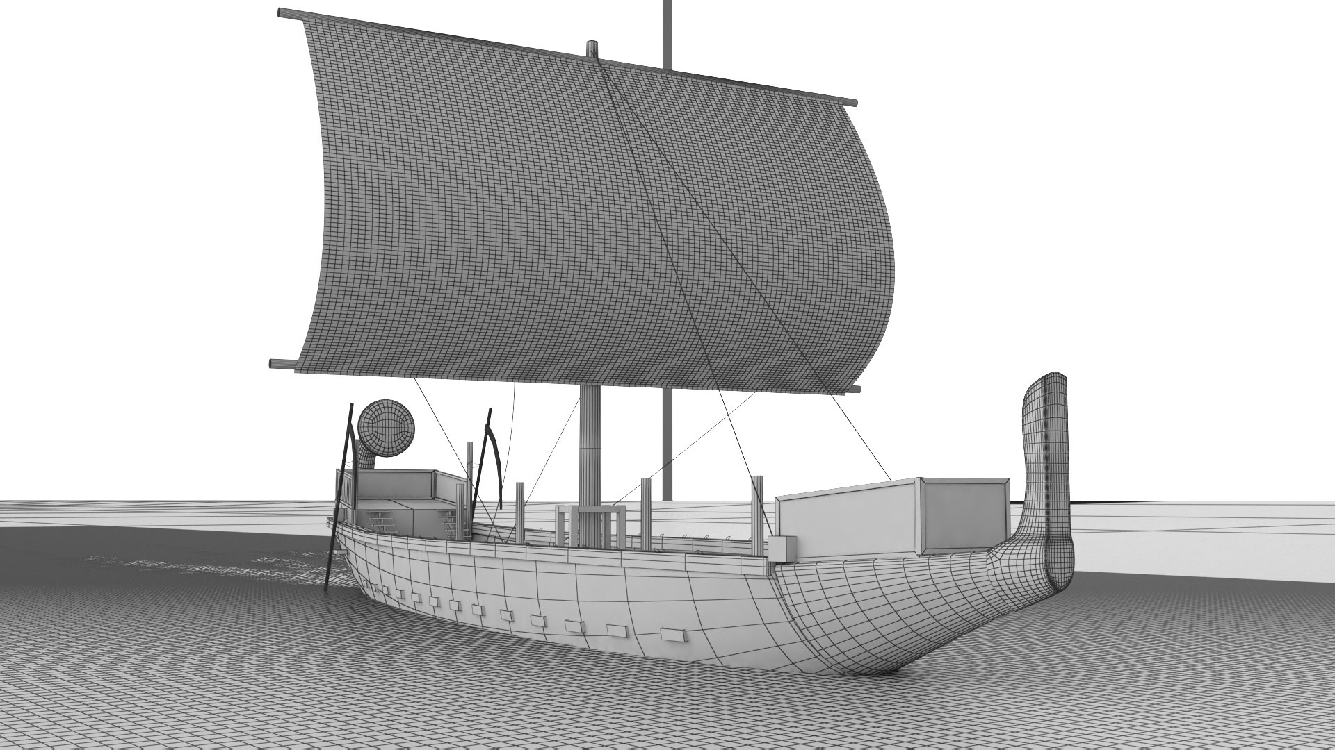 Ship Egypt 3d Model