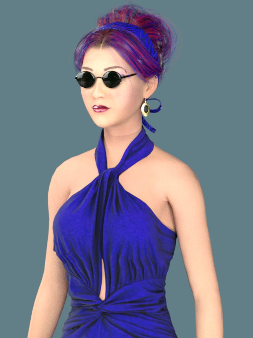 Realistic Rigged Style Girl-Meyona Character 3D Model Model - TurboSquid 2263806