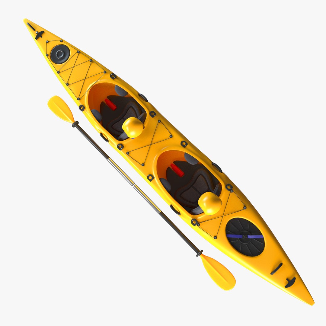 3d Tandem Kayak Model