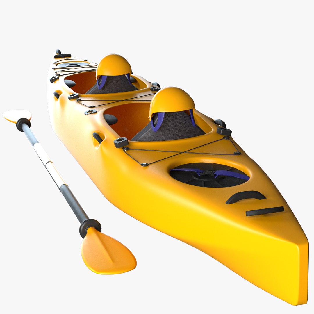 3d Tandem Kayak Model