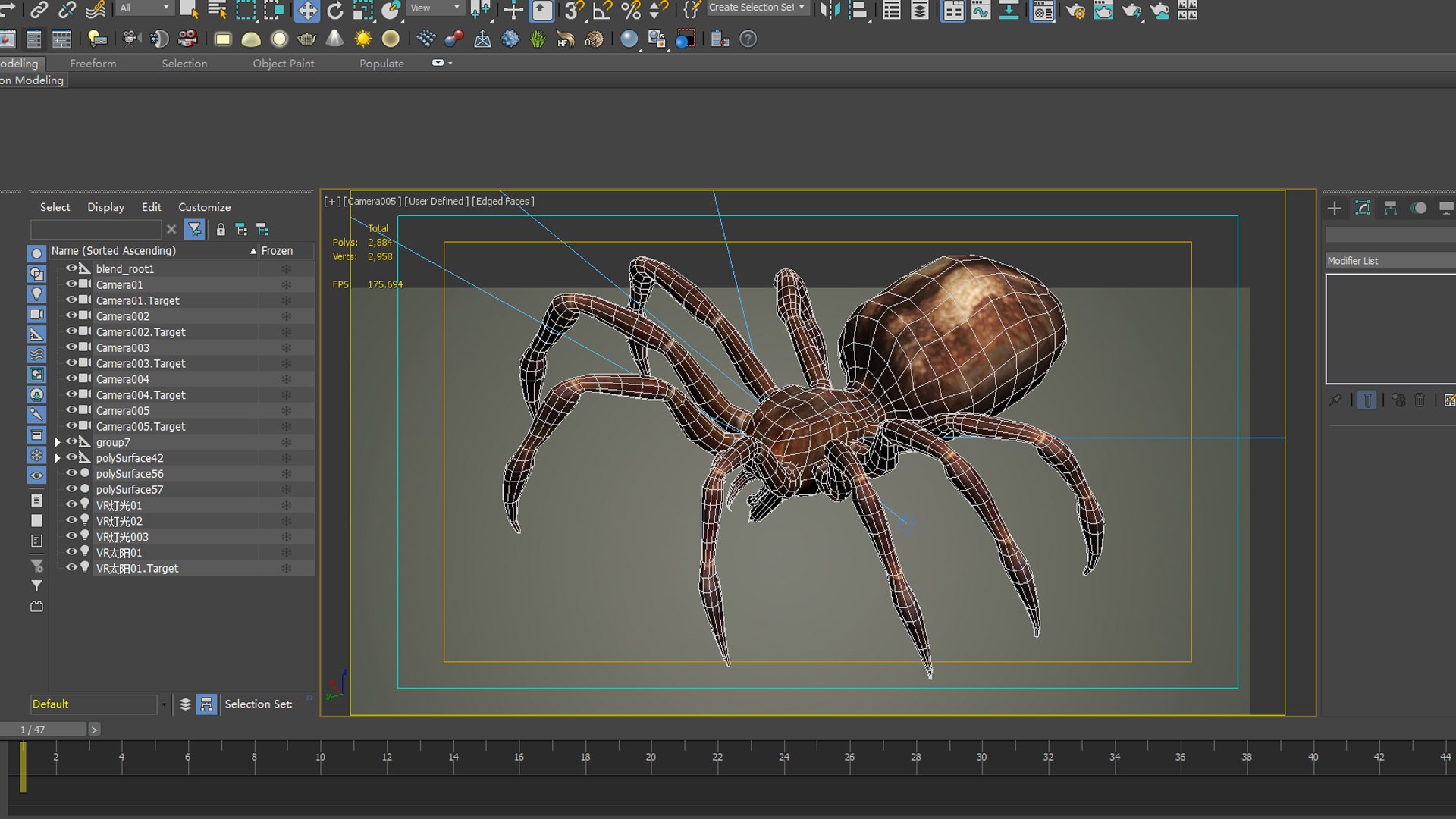 3D Spider Arachnid Scary Insect Tarantula Creepy Animal - TurboSquid ...