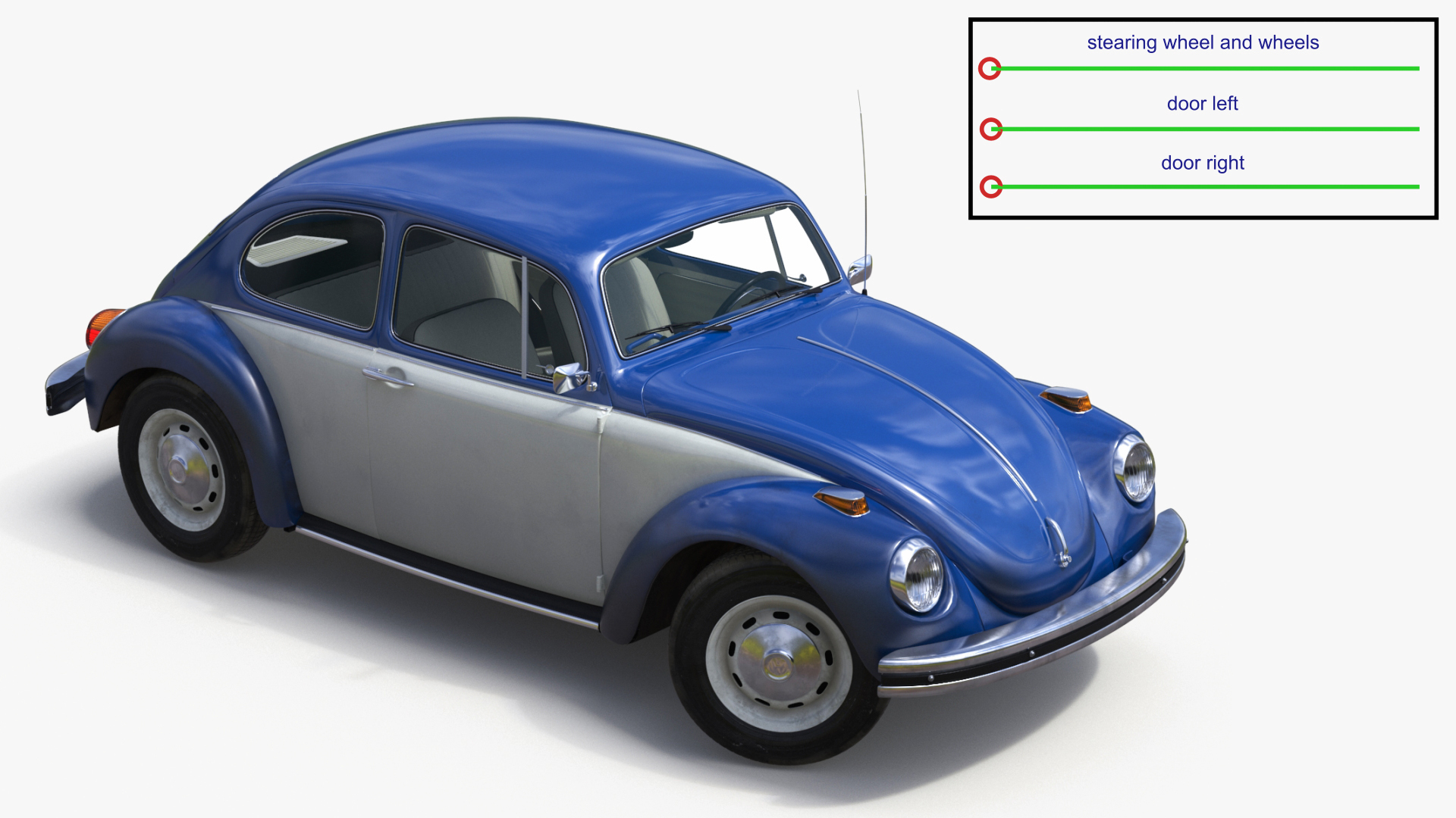 Iconic Volkswagen Beetle Rigged Model - TurboSquid 2263566