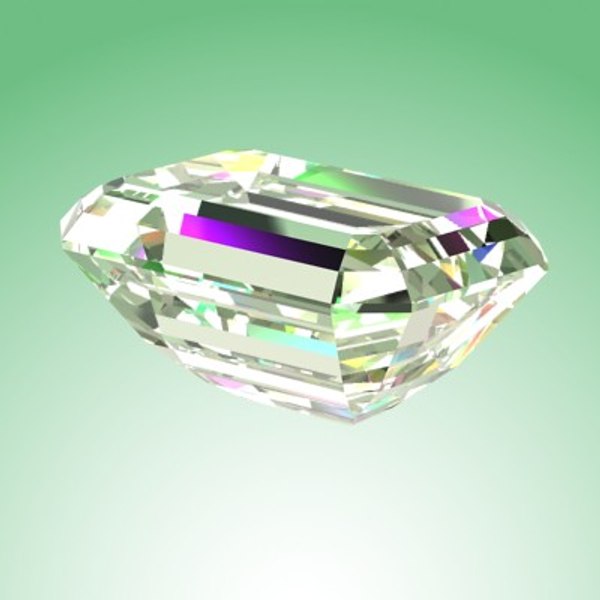 cut diamond 3d model