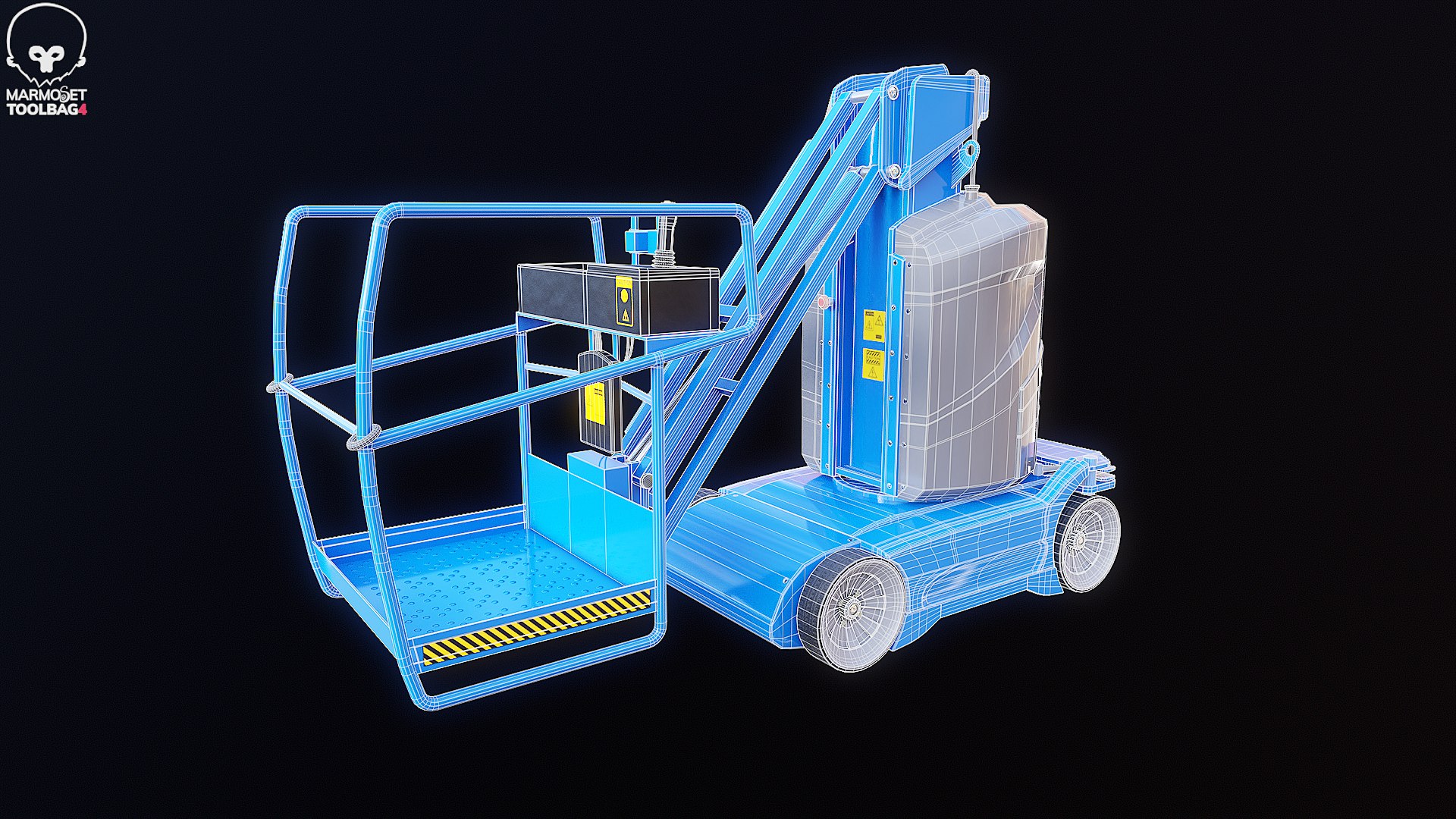 Electric Warehouse Boom Lift 3D Model - TurboSquid 2298175