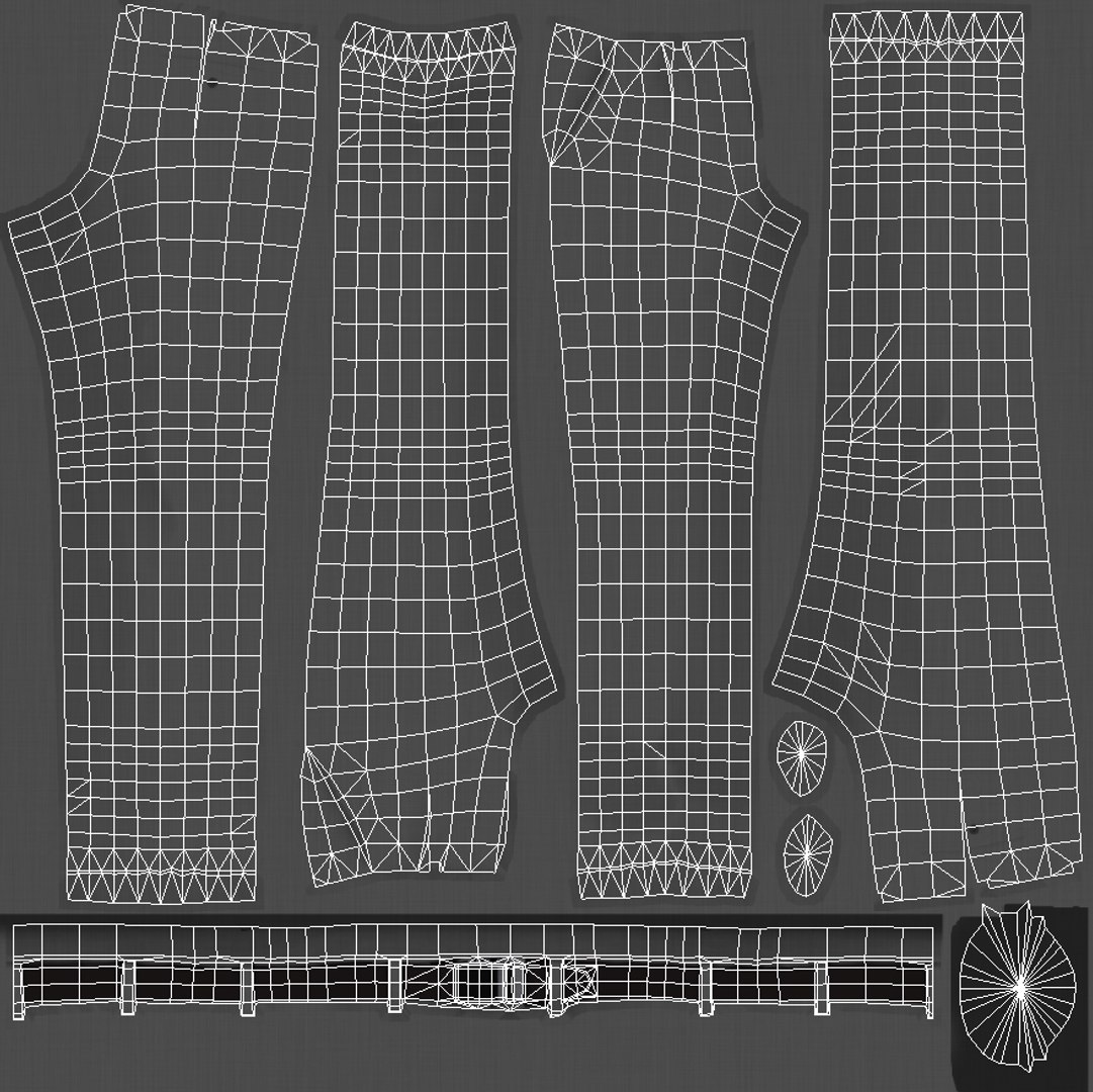 3d model real-time polygonal men s