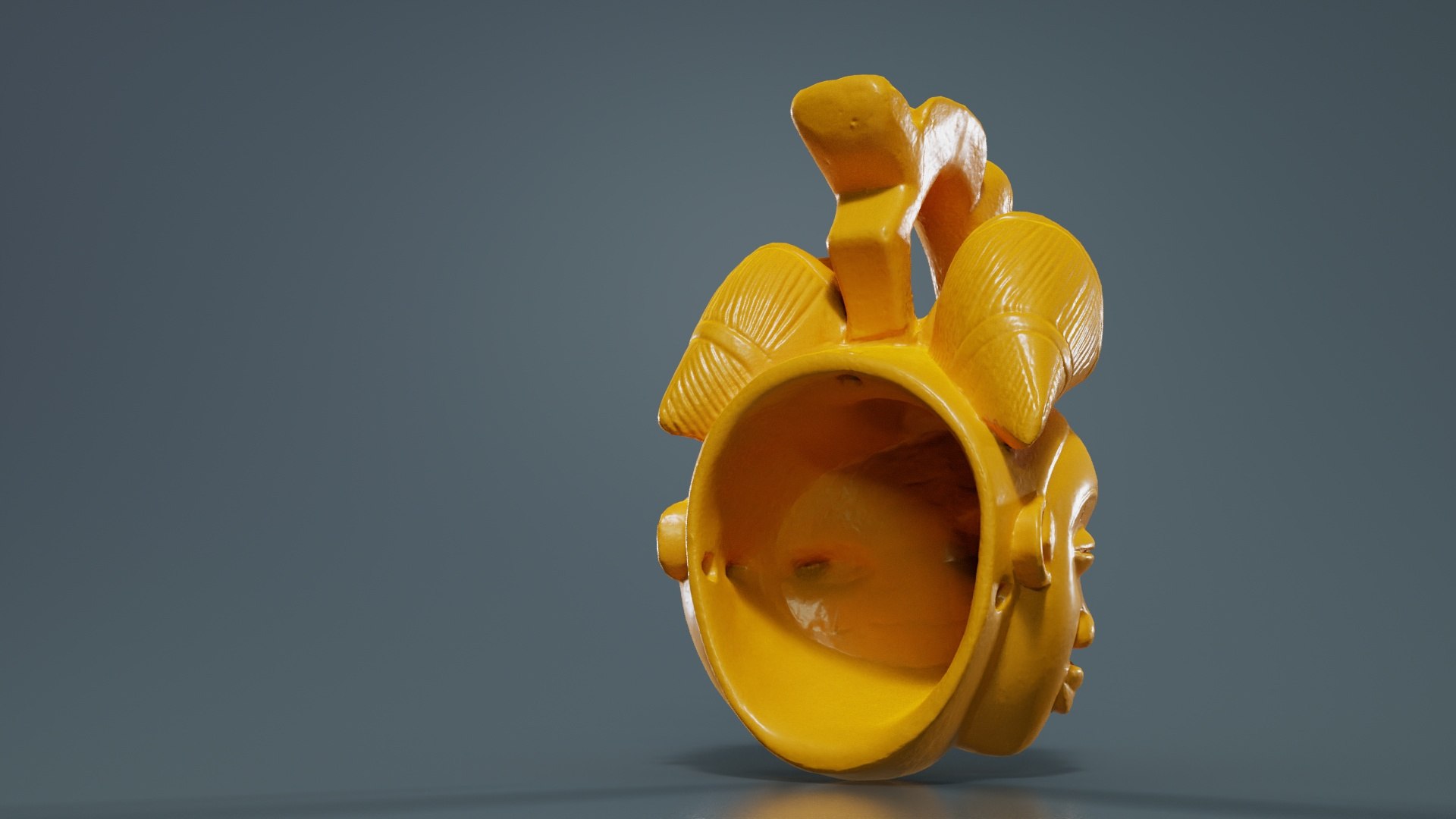 Afrikan Mask Carved Wood 45 Remastered 3D Model - TurboSquid 2363303