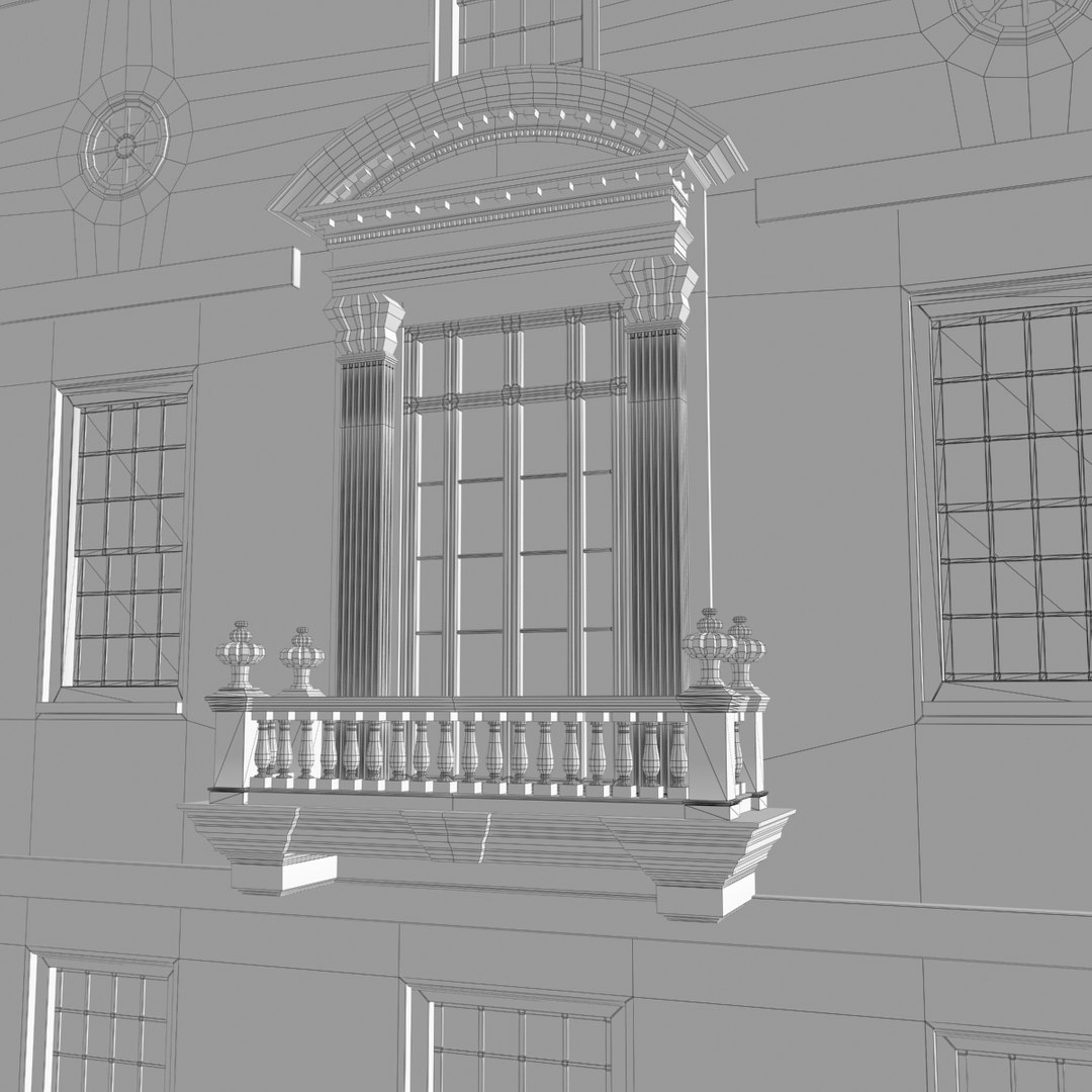 3d model old state house building