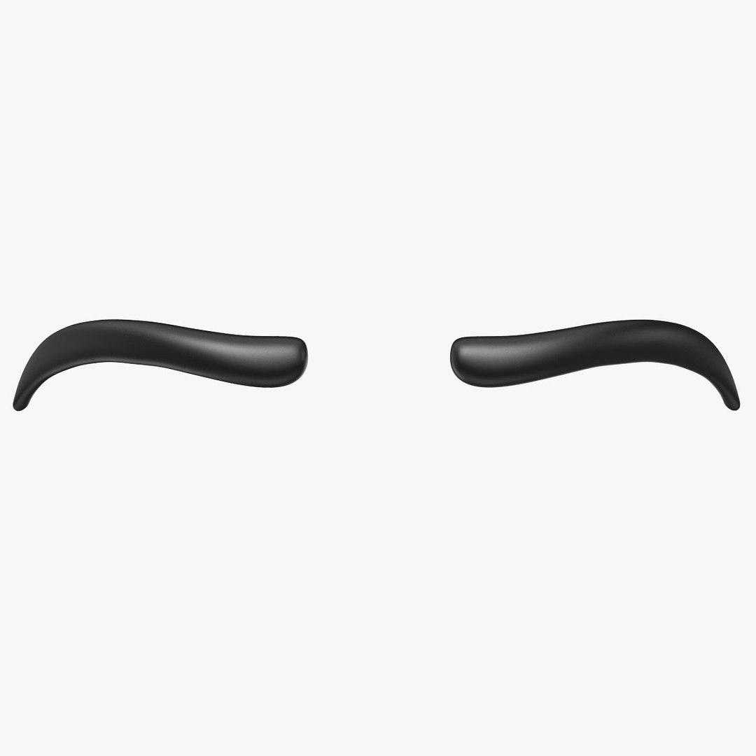 Cartoon Eyebrows 01 model - TurboSquid 2082742