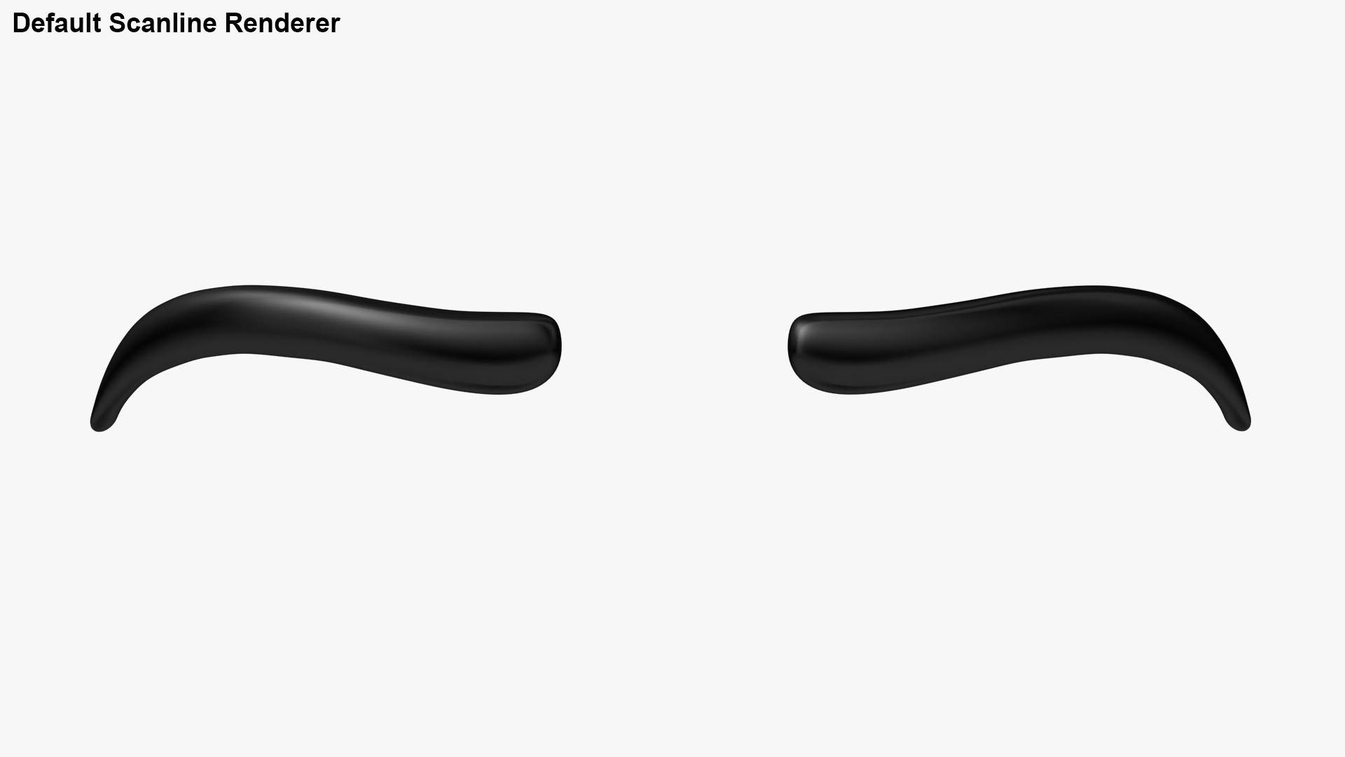 Cartoon Eyebrows 01 Model - TurboSquid 2082742