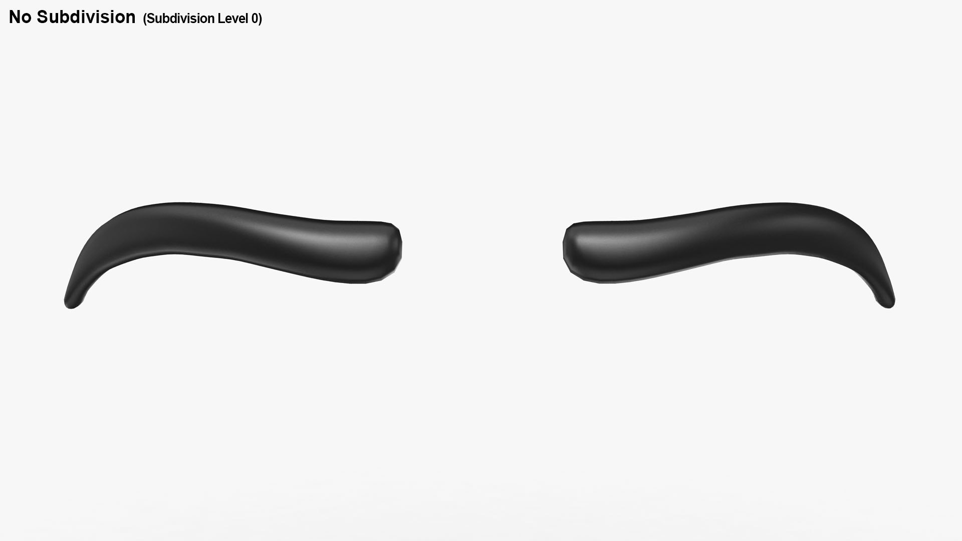 Cartoon Eyebrows 01 Model - TurboSquid 2082742