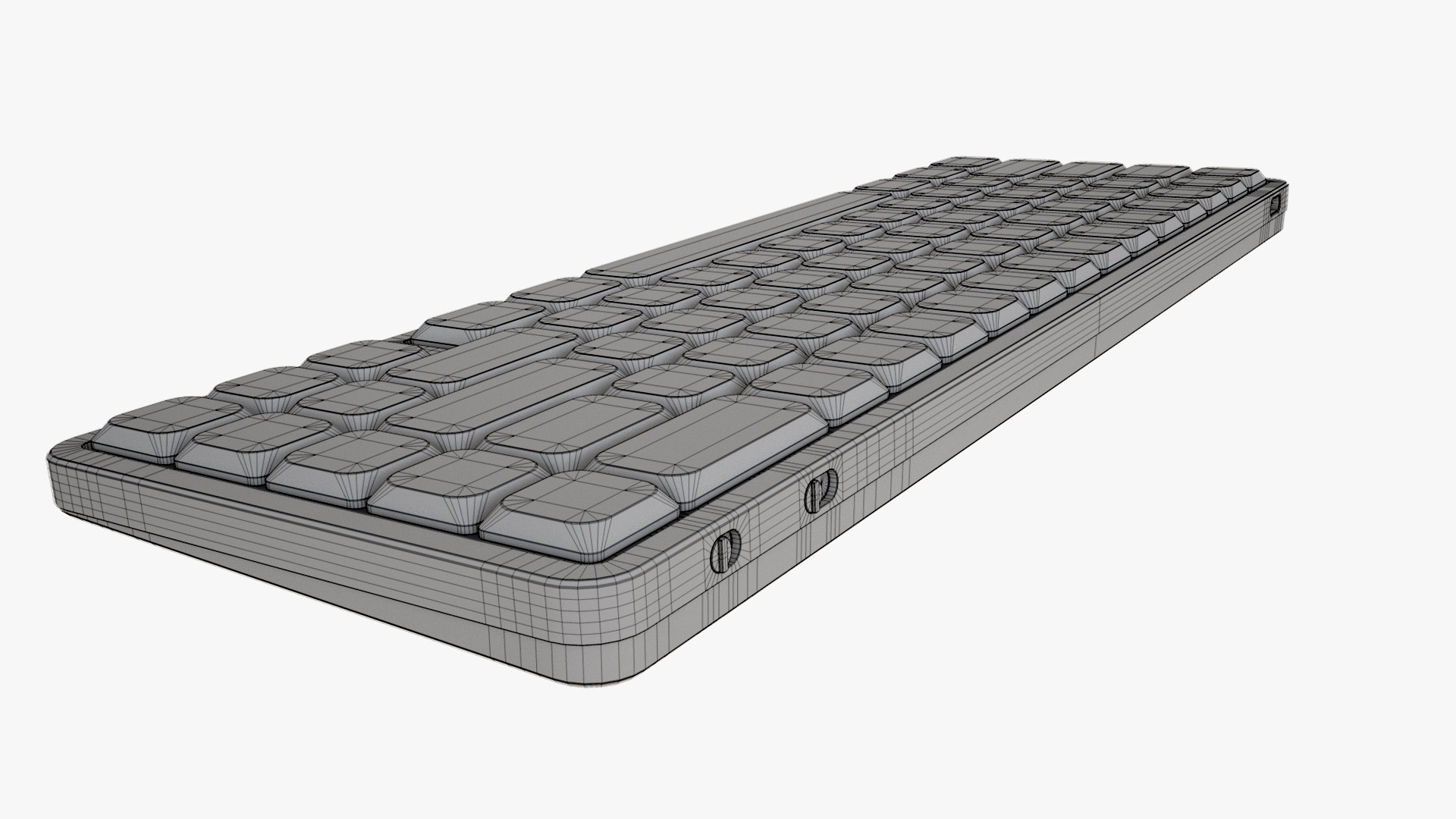 3D 65-Percent Layout Keyboard Black Model - TurboSquid 2074402