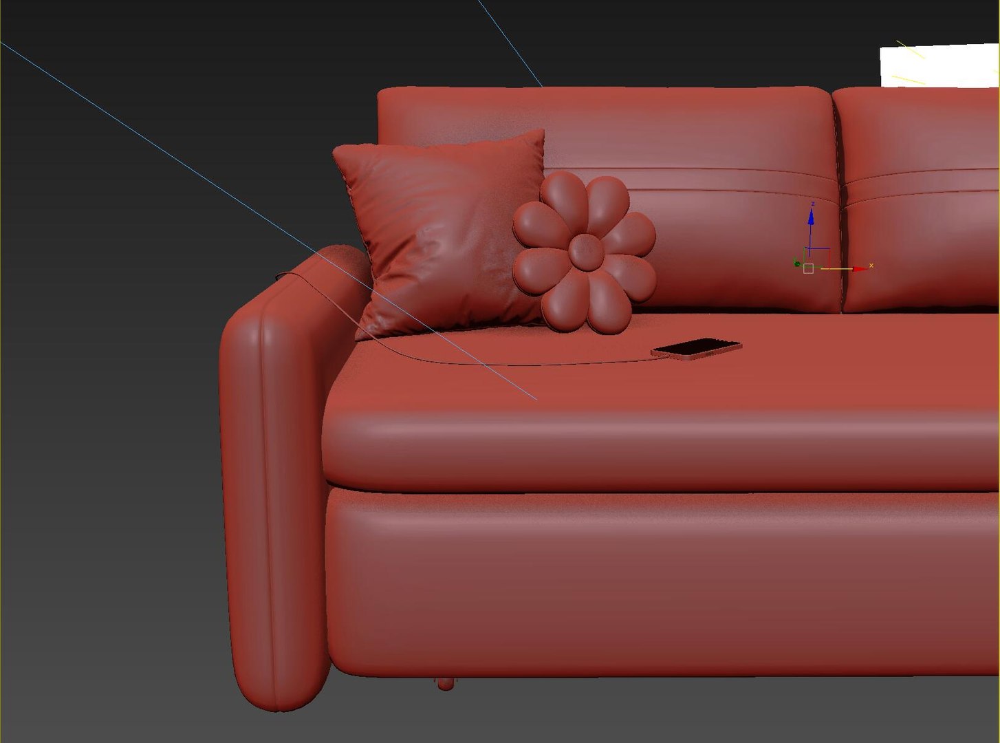3D Model Leather Sofa 3D Model - TurboSquid 2192754