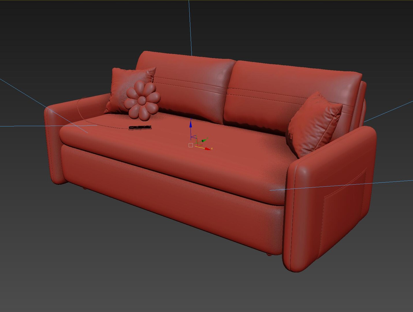 3D Model Leather Sofa 3D Model - TurboSquid 2192754