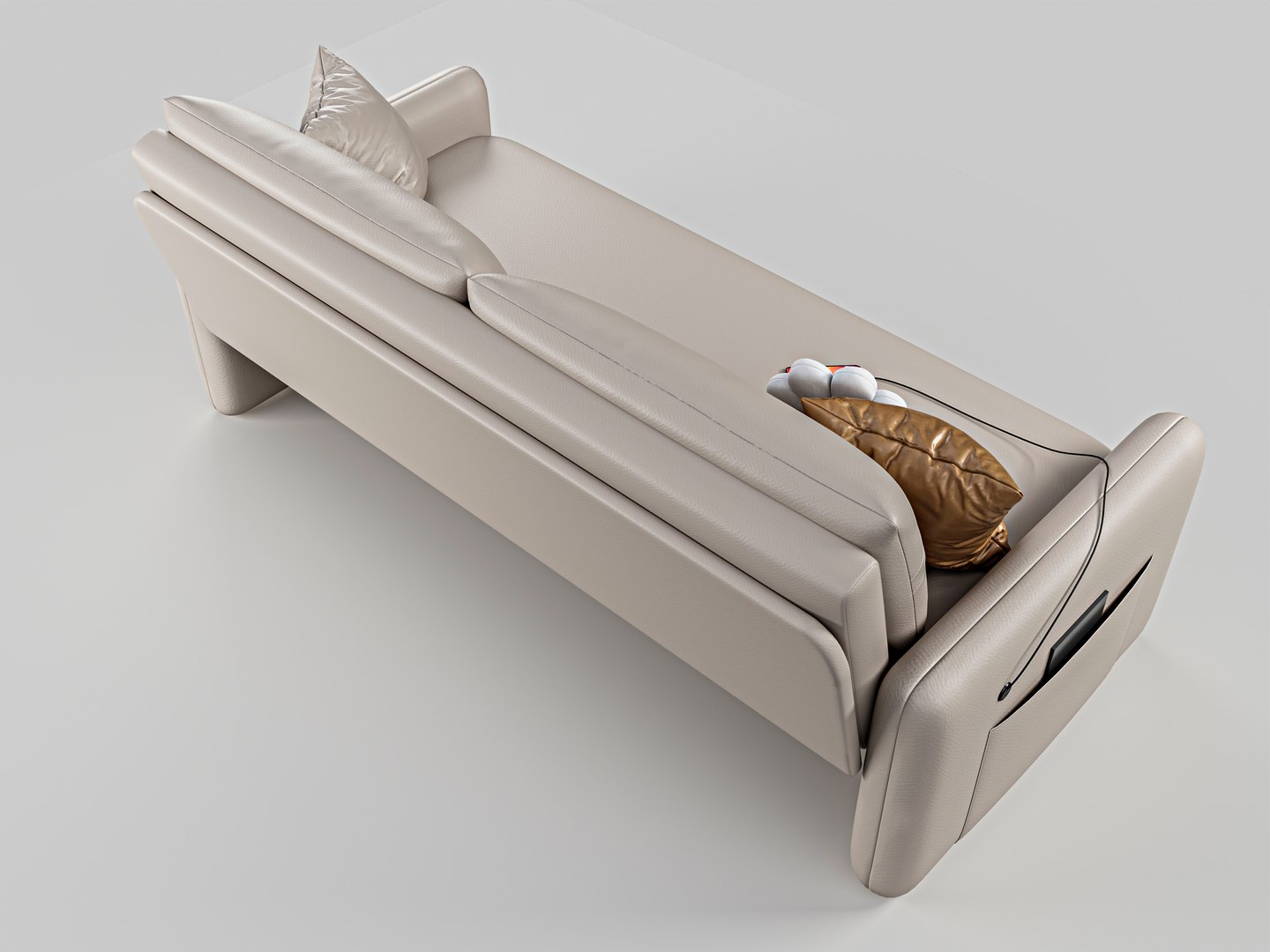 3D Model Leather Sofa 3D Model - TurboSquid 2192754