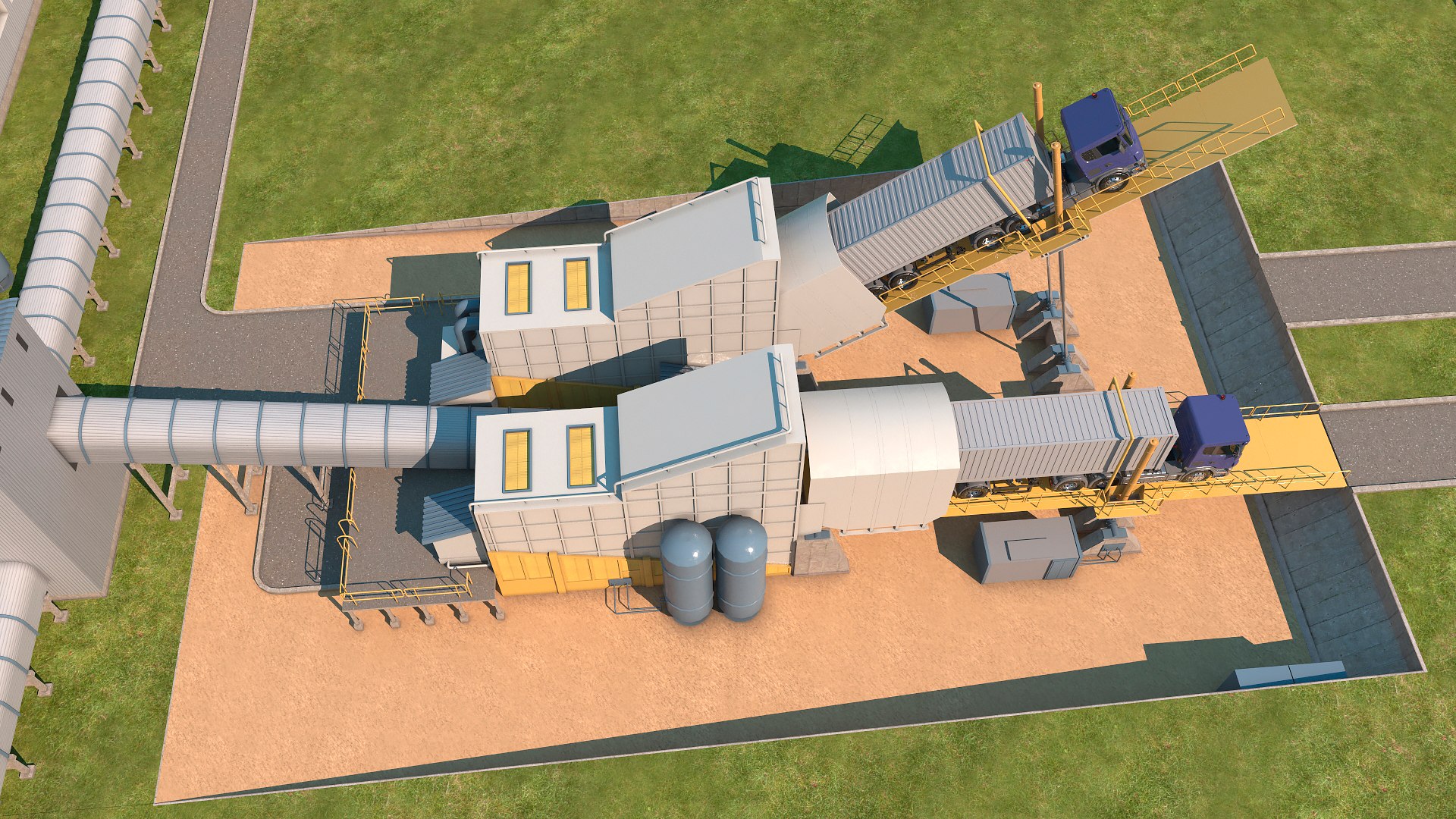 3D Model Truck Unloading Platform - TurboSquid 1758277