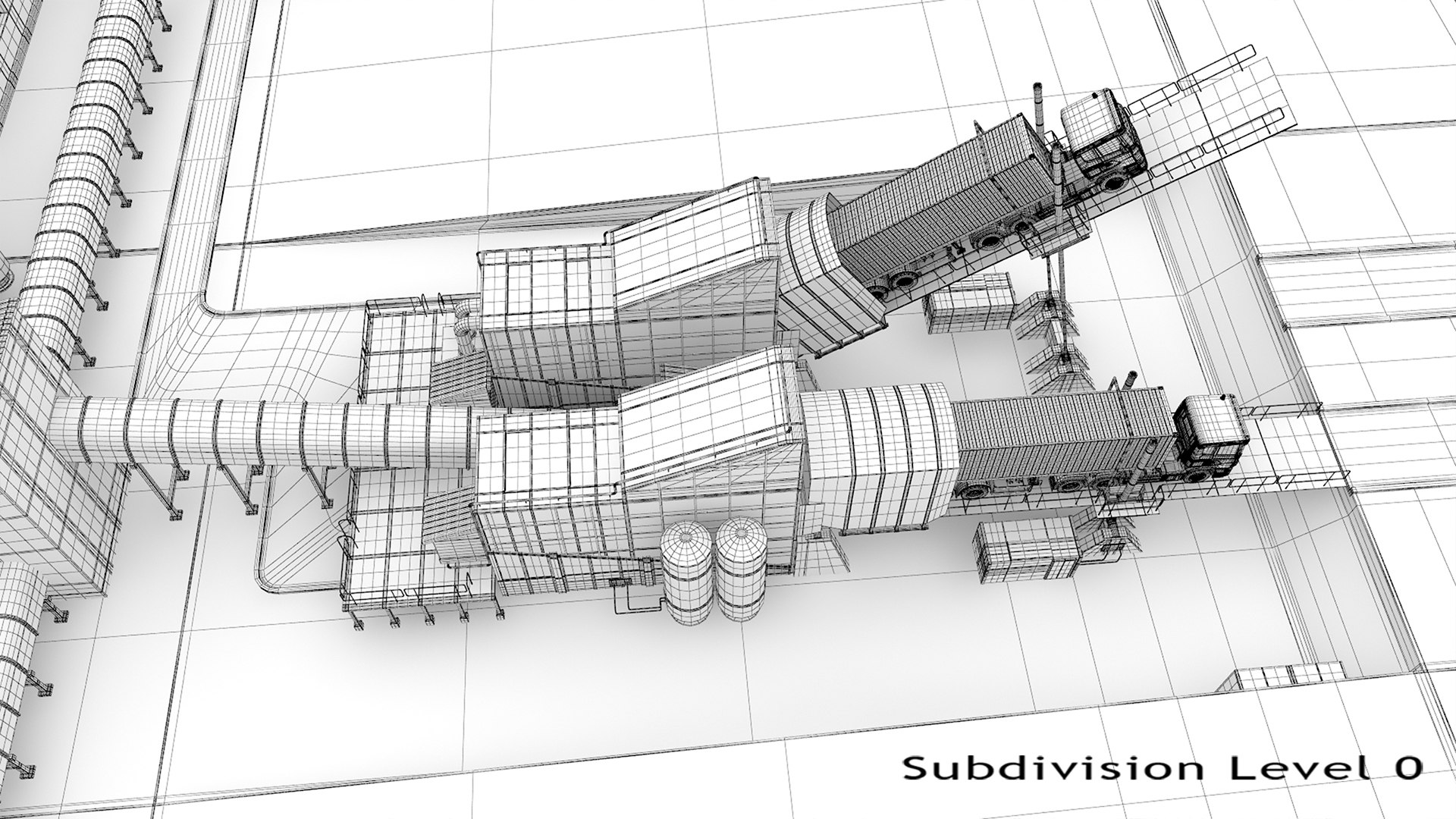 3D Model Truck Unloading Platform - TurboSquid 1758277