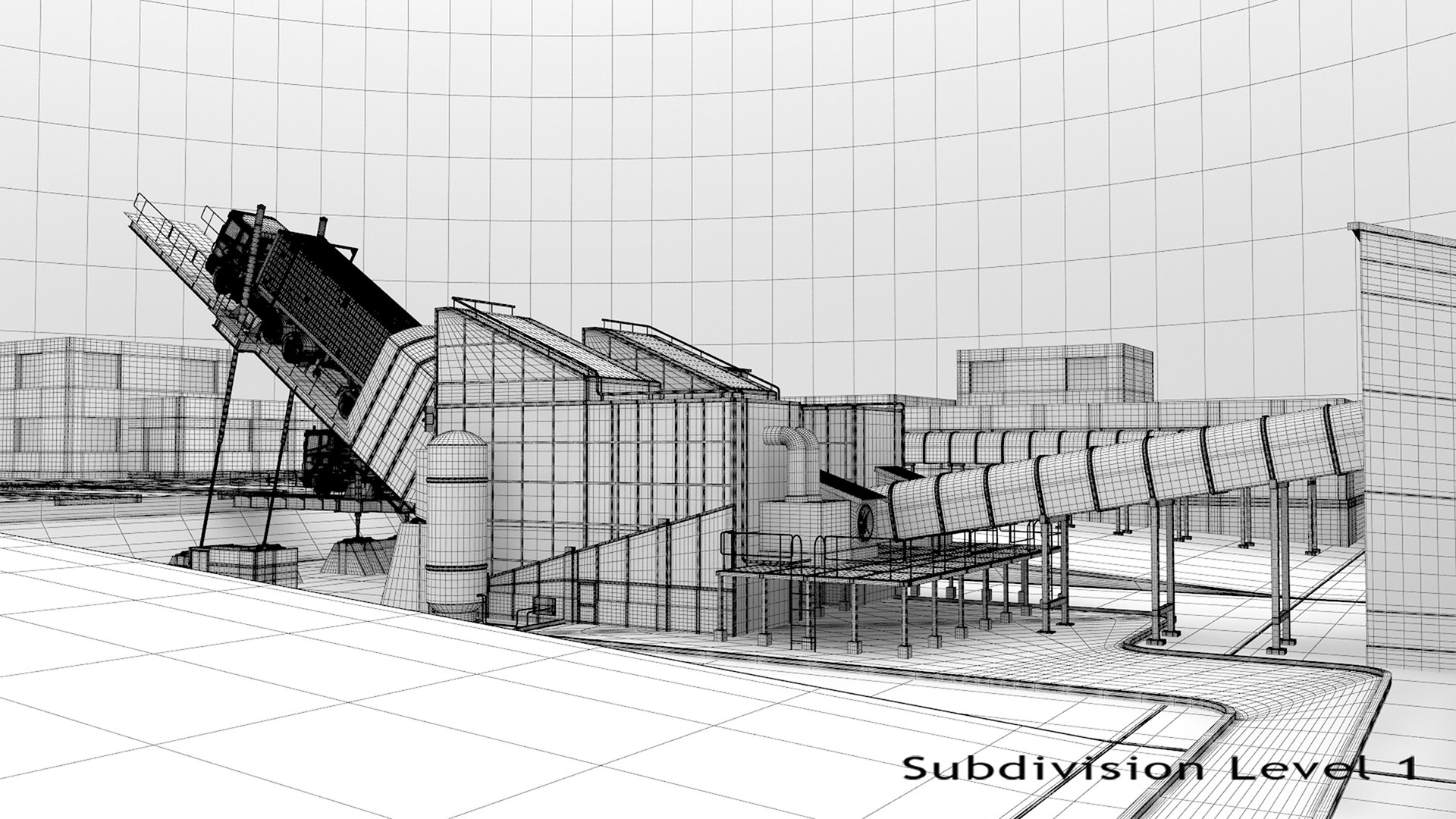 3D Model Truck Unloading Platform - TurboSquid 1758277