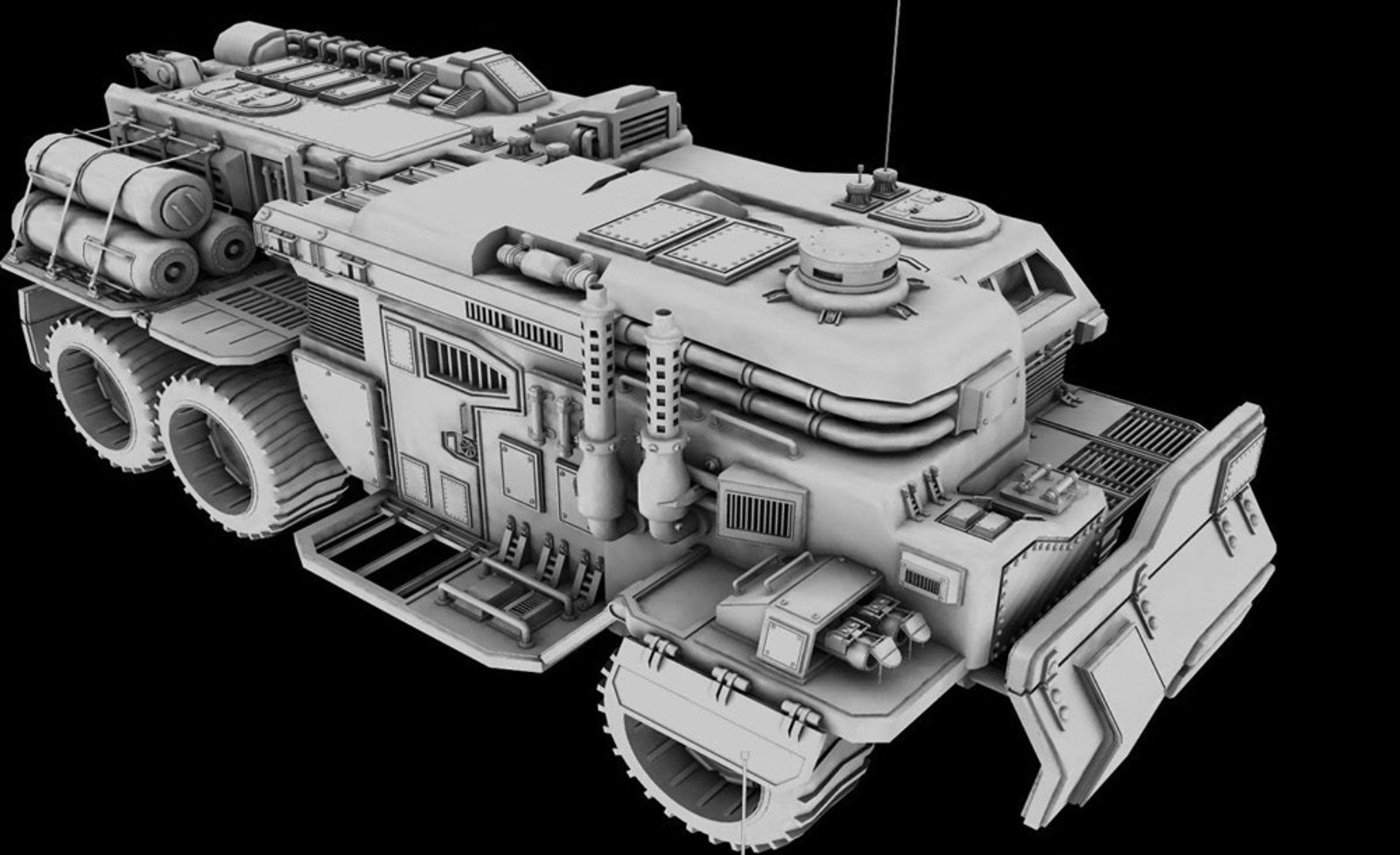 Lightwave Sci-fi Vehicle