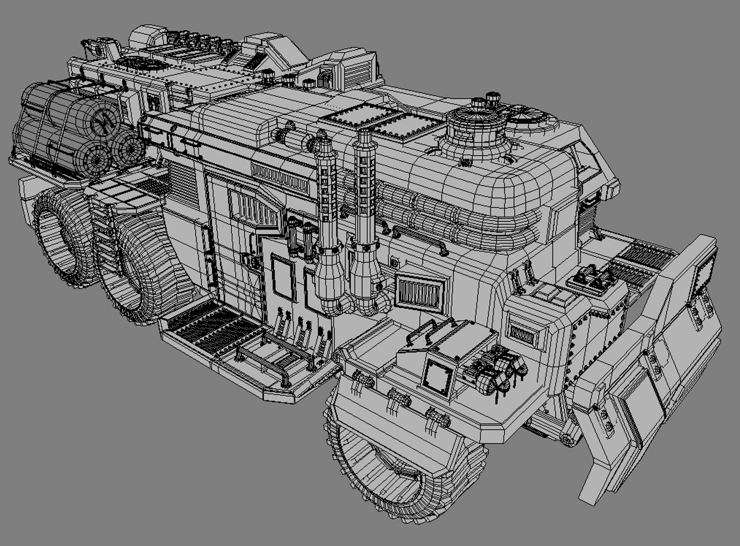 Lightwave Sci-fi Vehicle