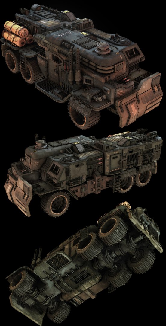 Lightwave Sci-fi Vehicle