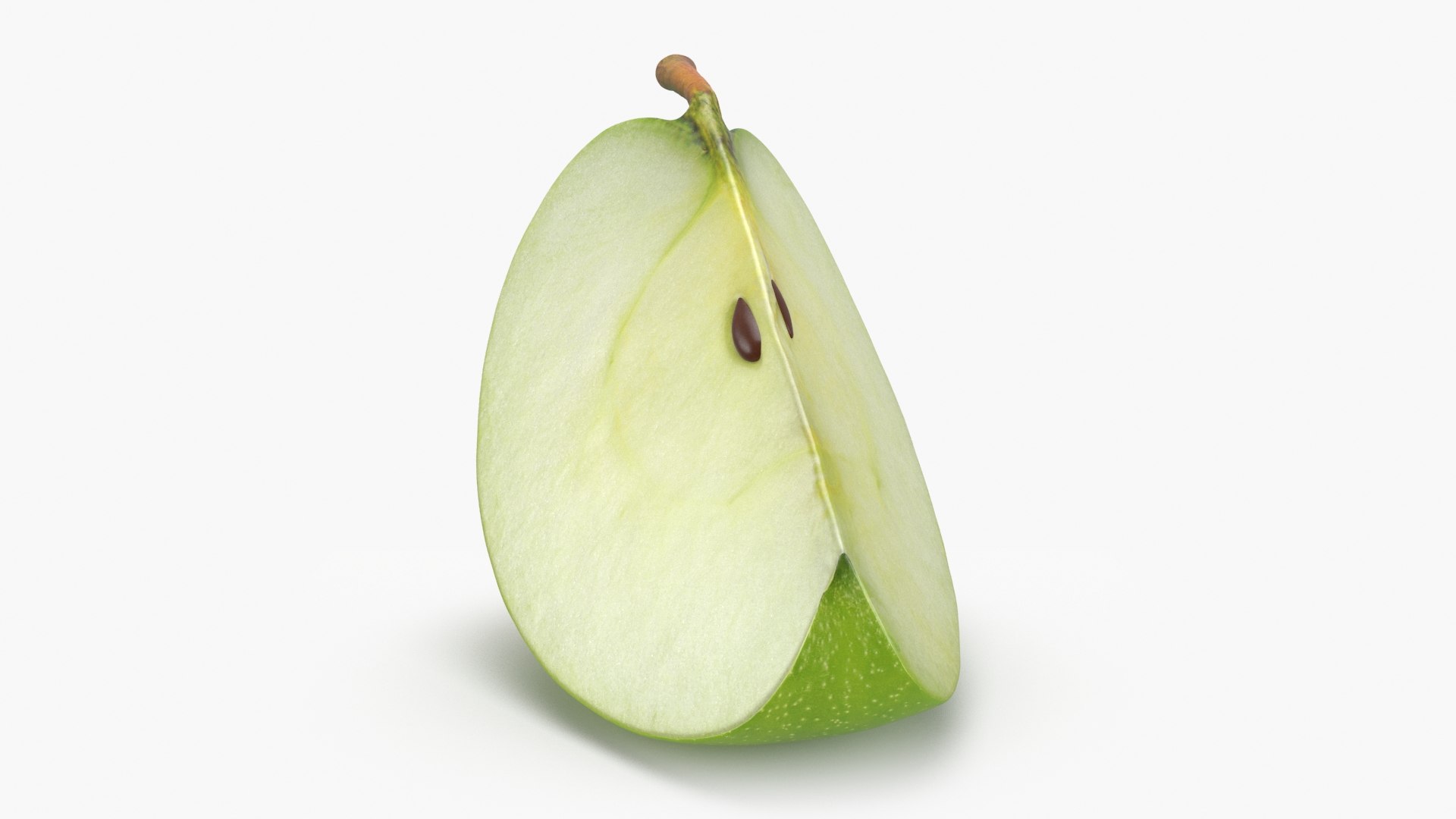 3D Green Apple v1 Slice 01 - TurboSquid 2054636