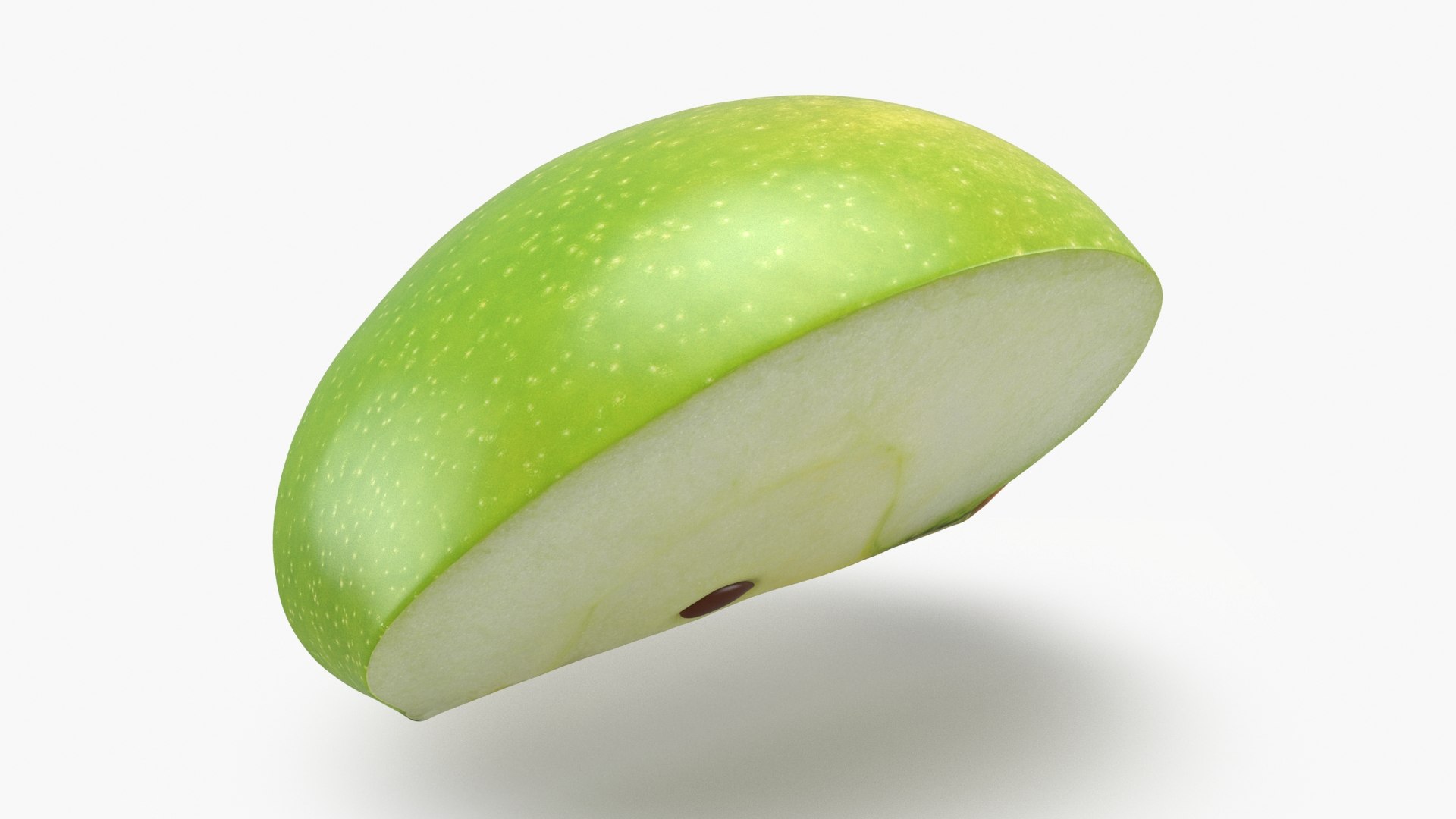 3D Green Apple v1 Slice 01 - TurboSquid 2054636