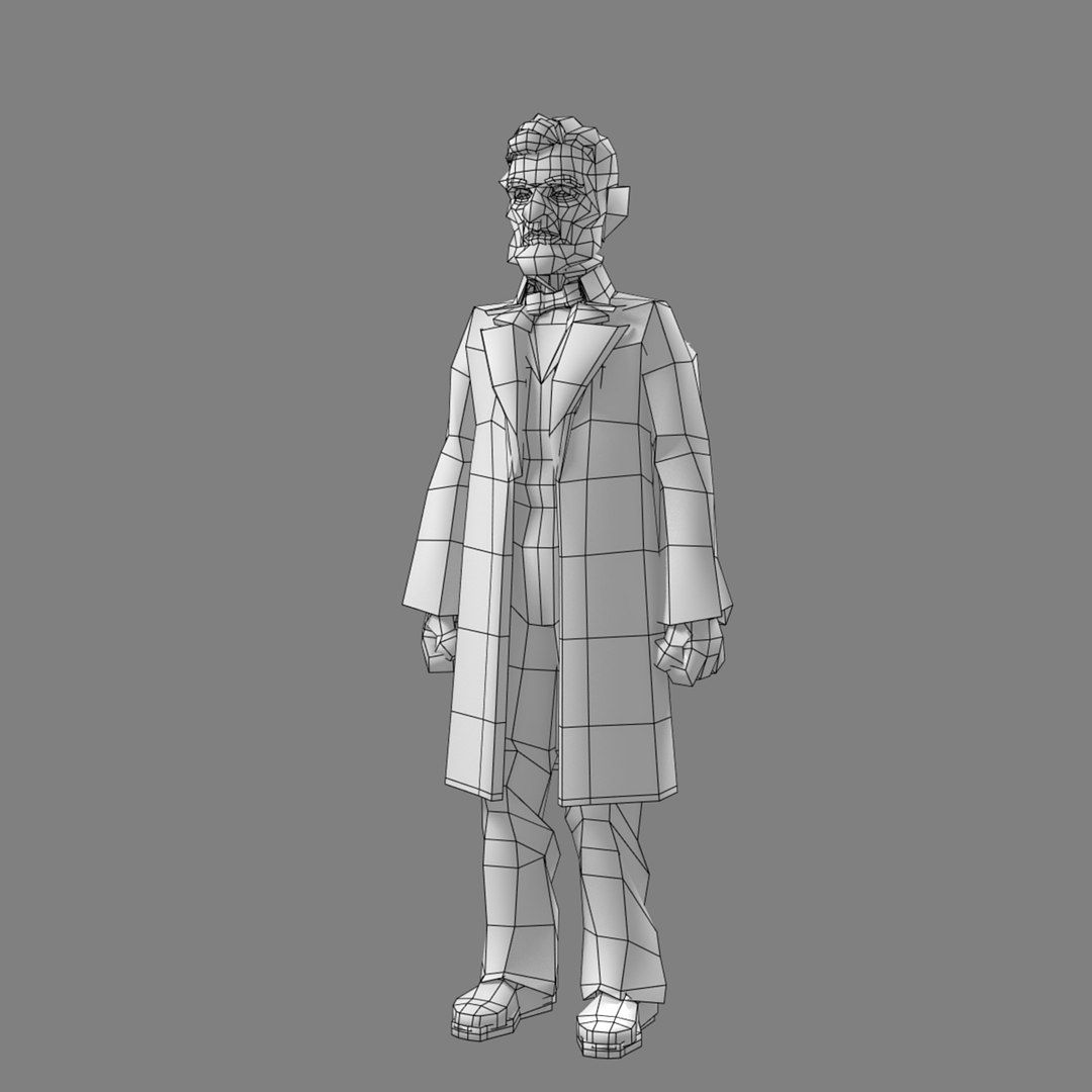 3ds Max Cartoon Abraham Character
