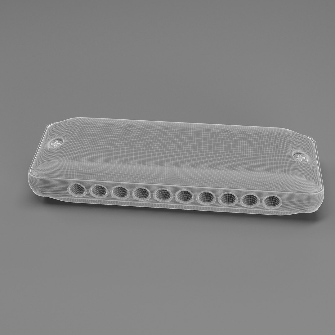 3D harmonica instrument music model - TurboSquid 1604252