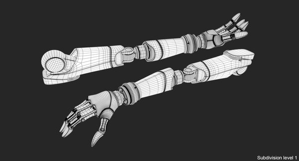 Robot hand arm 3D model - TurboSquid 1350891