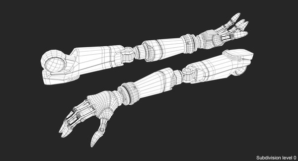 Robot hand arm 3D model - TurboSquid 1350891