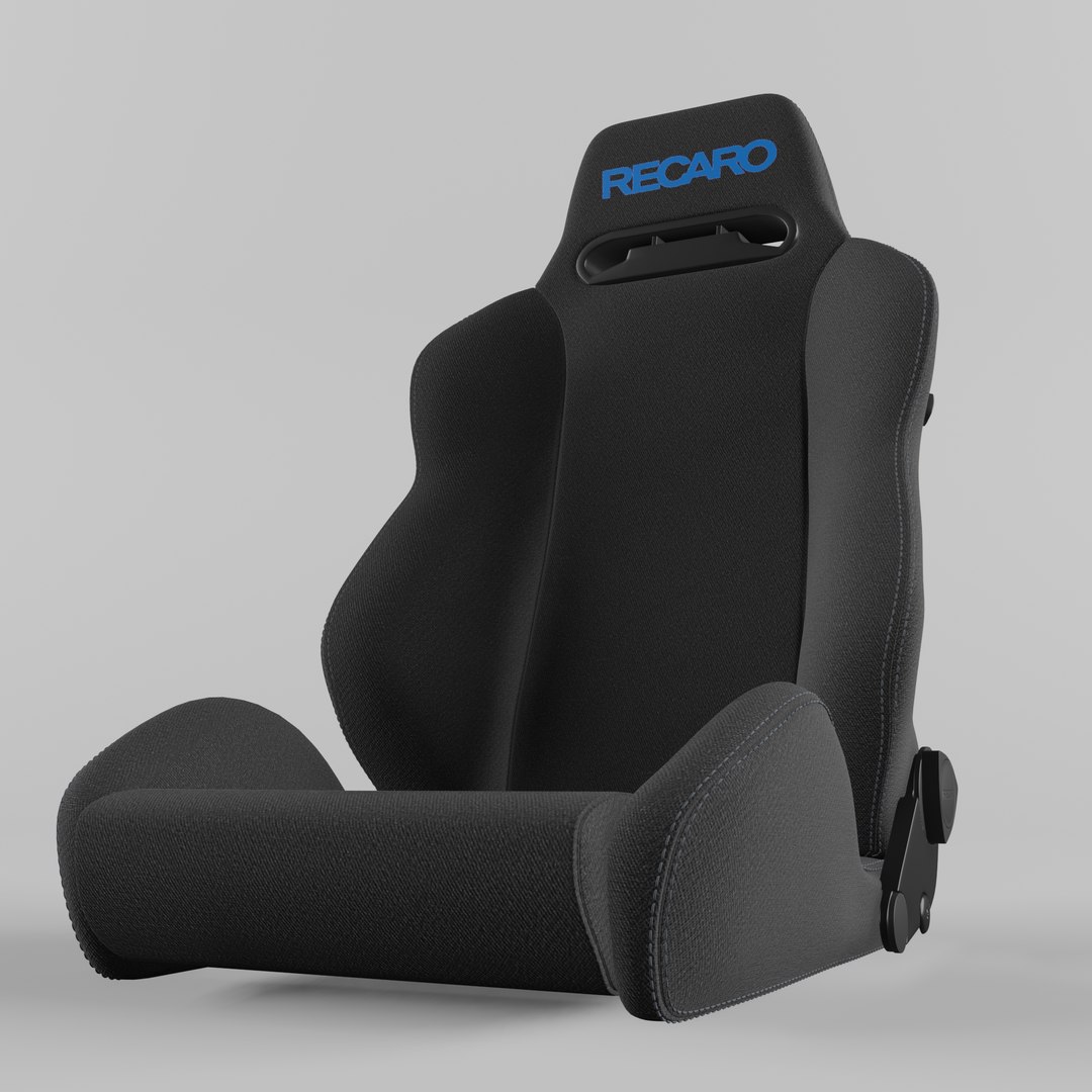 3D RECARO Speed Logo Blue Seat Model - TurboSquid 1773158