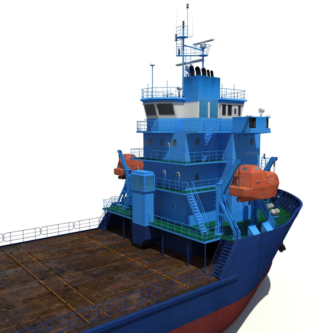 multi-purpose cargo vessel meri 3d model