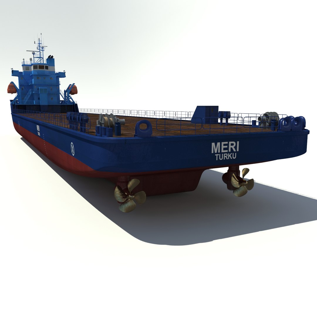 multi-purpose cargo vessel meri 3d model