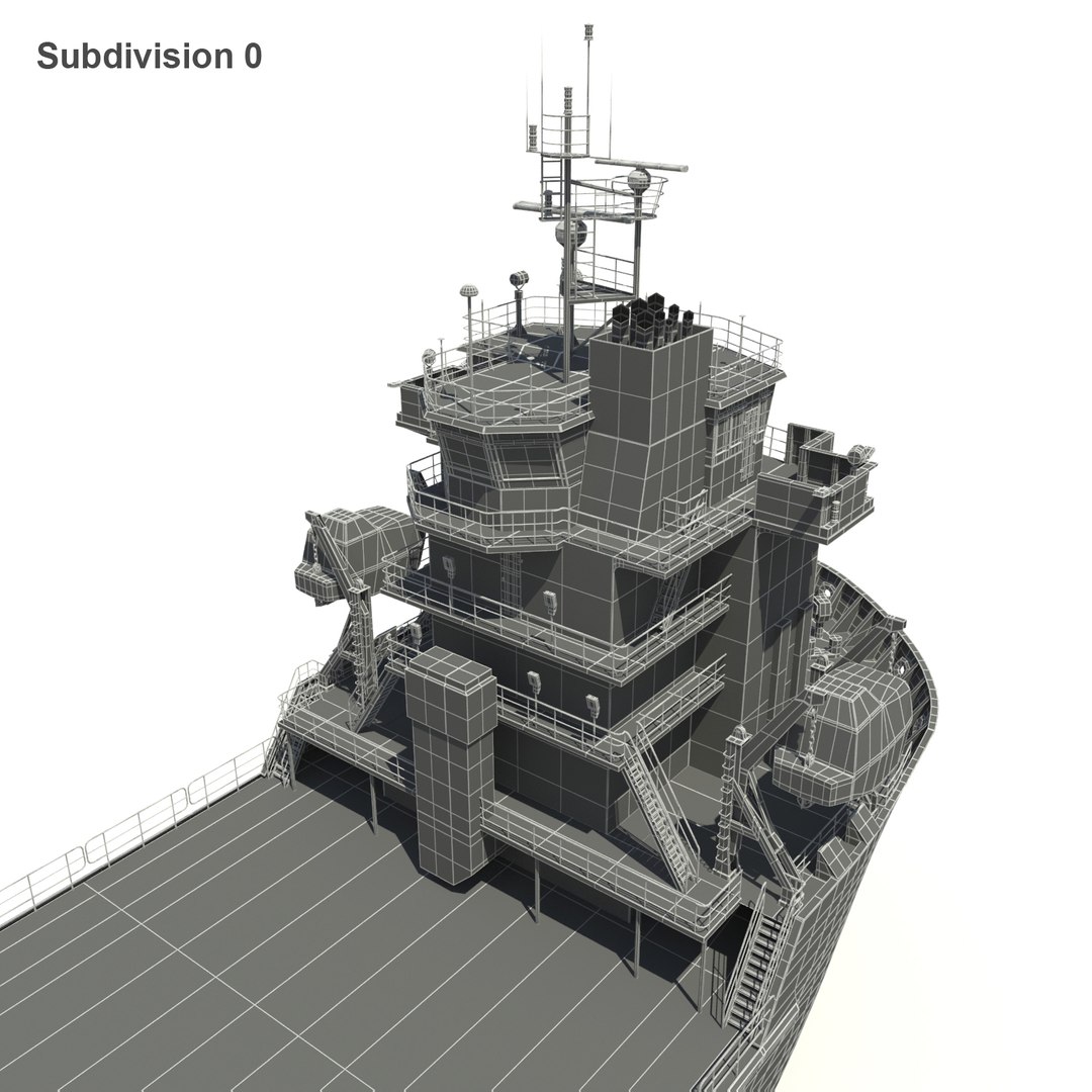 multi-purpose cargo vessel meri 3d model